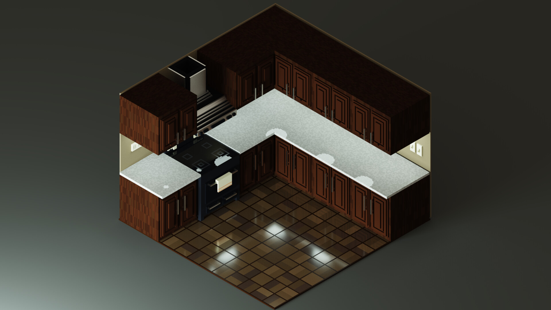 ArtStation - Isometric Kitchen