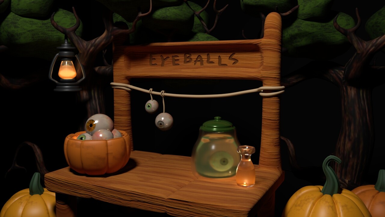 ArtStation - Eyeball booth