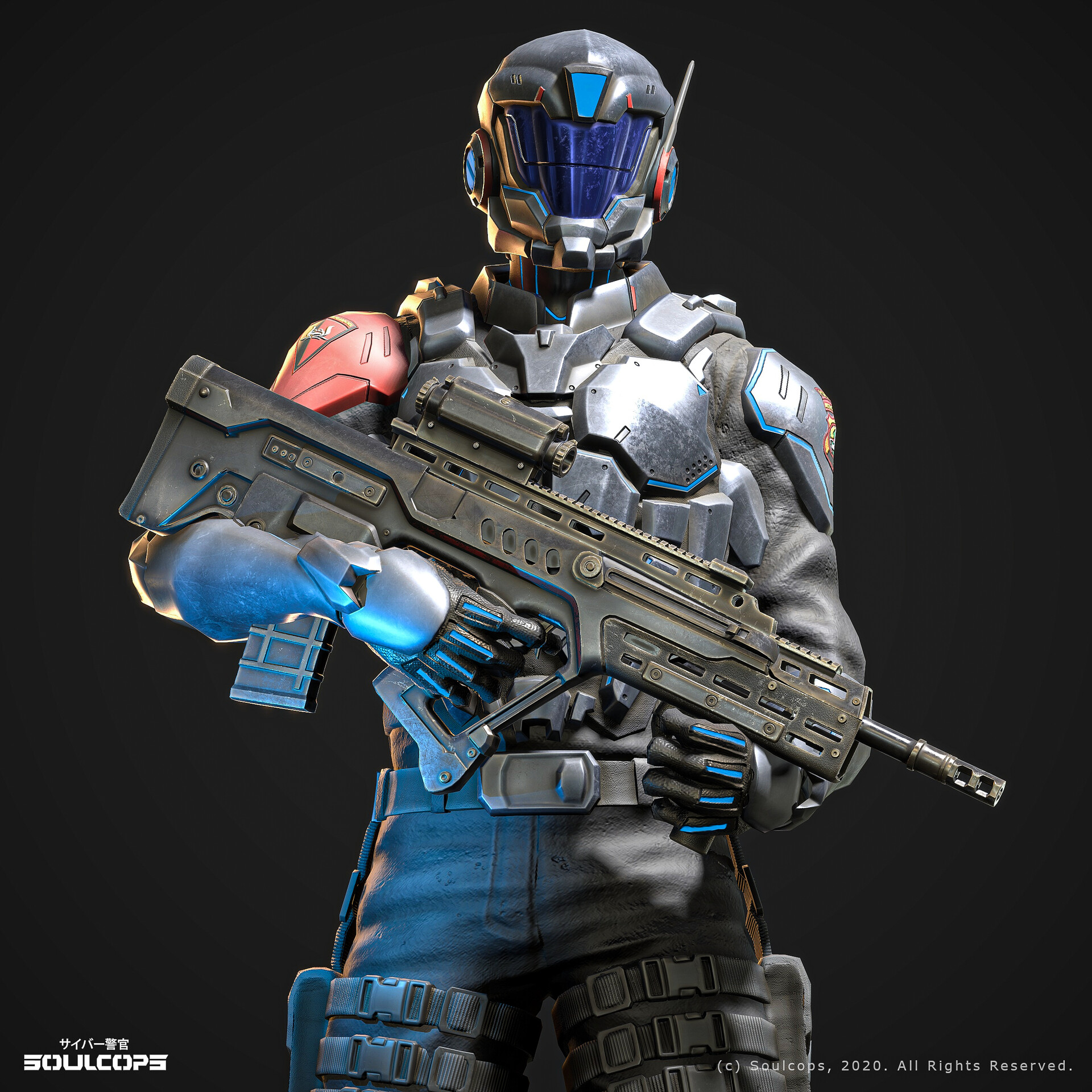 Fajrul FN - TAMA from Soulcops (3D Character Showcase)