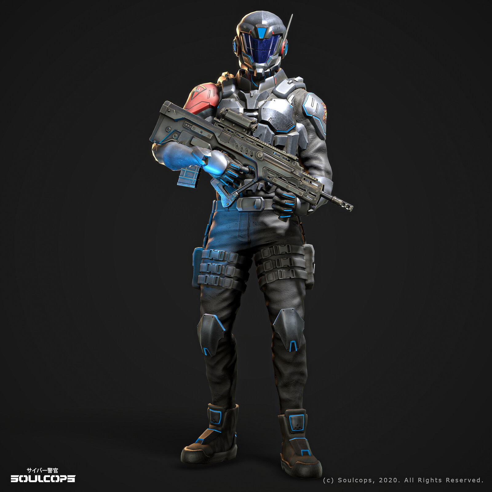 Fajrul FN - TAMA from Soulcops (3D Character Showcase)