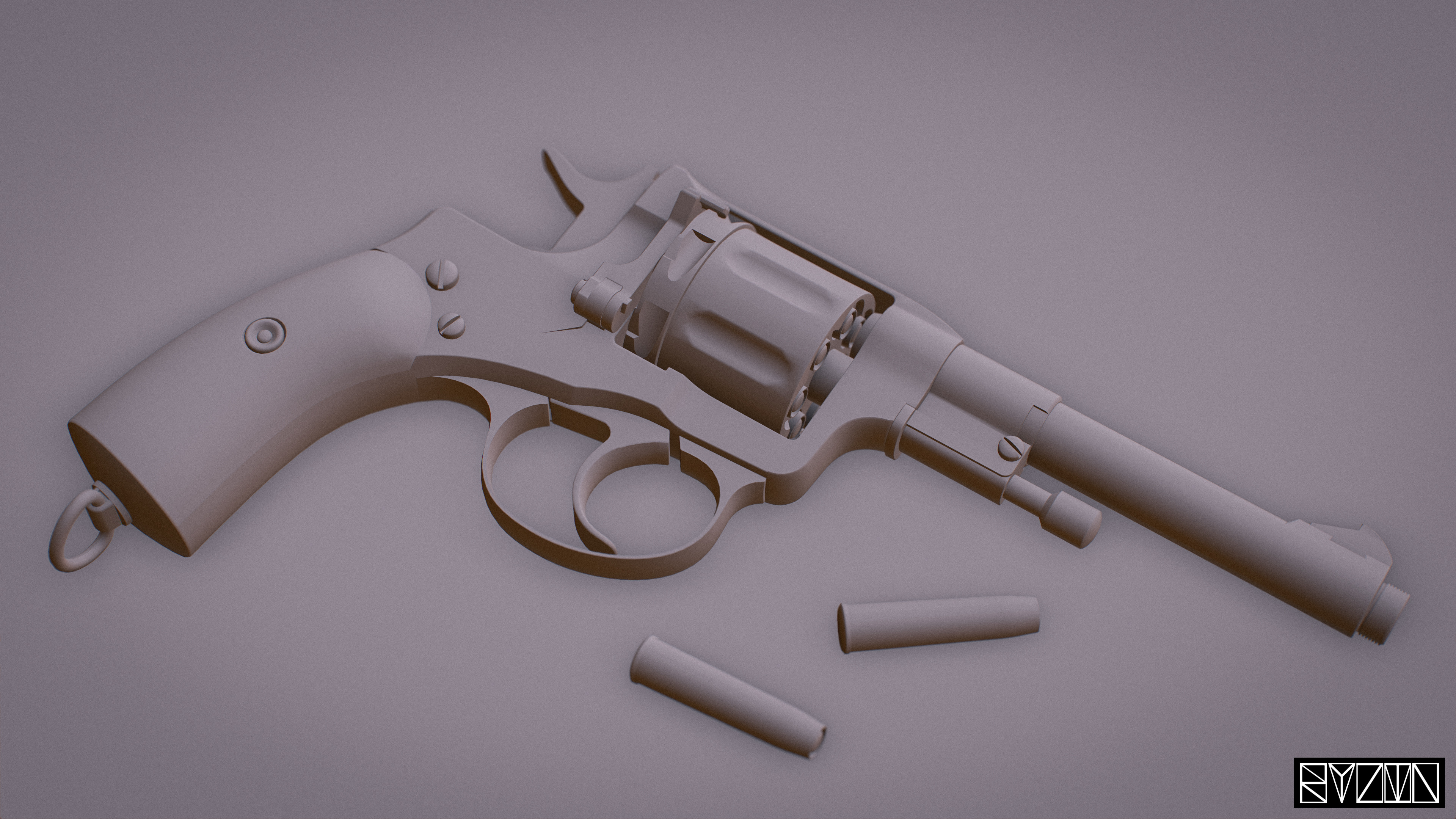 RYZIN ART - Nagant M1895 Scene