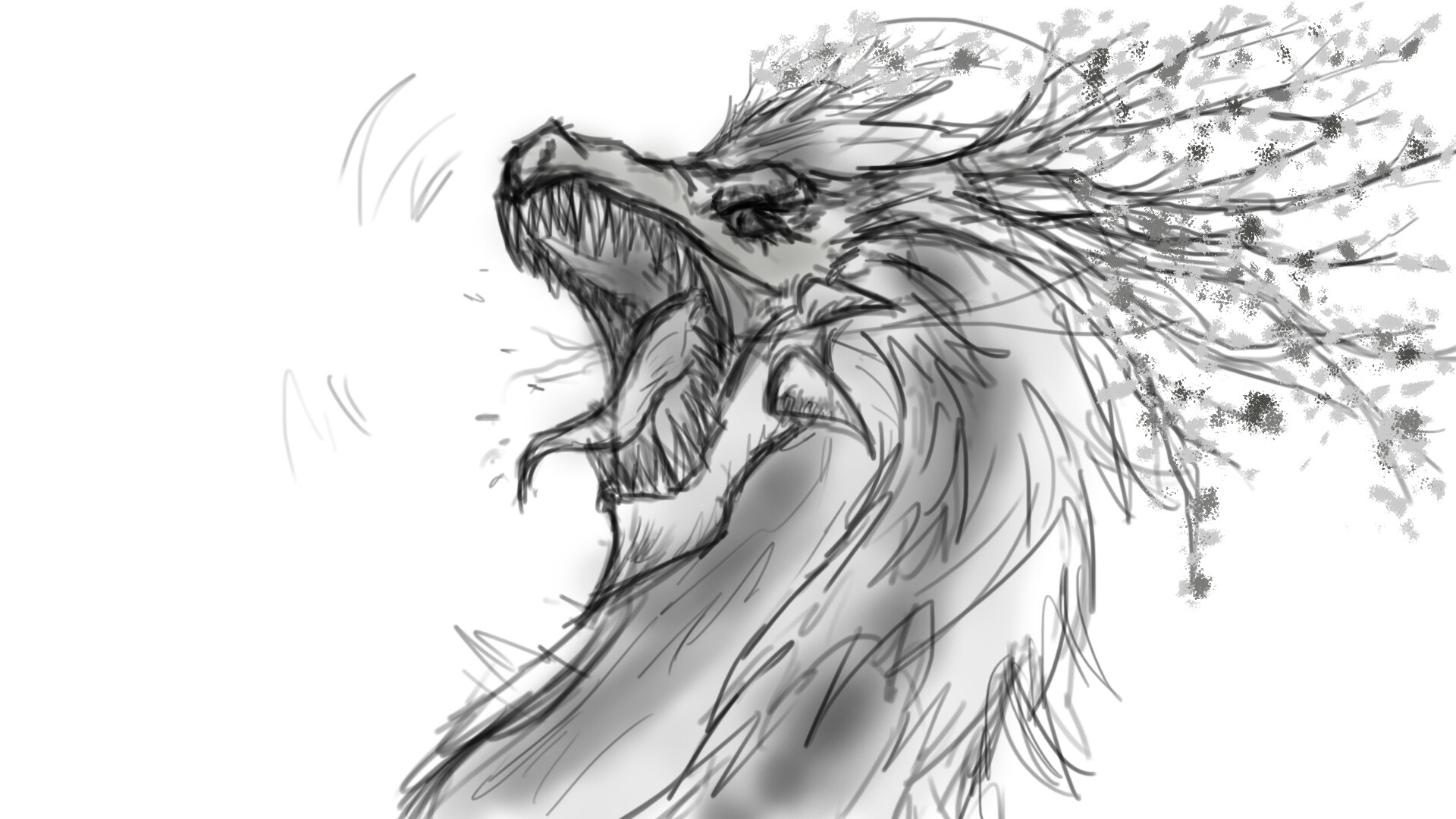 how to draw a nature dragon