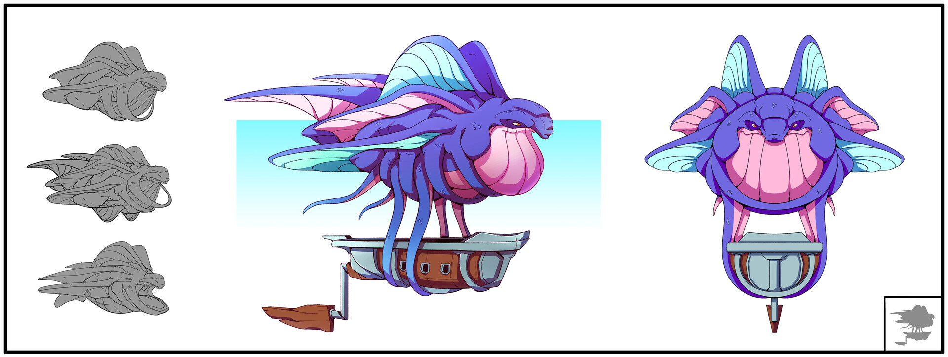 ArtStation - Flying Blimp creature