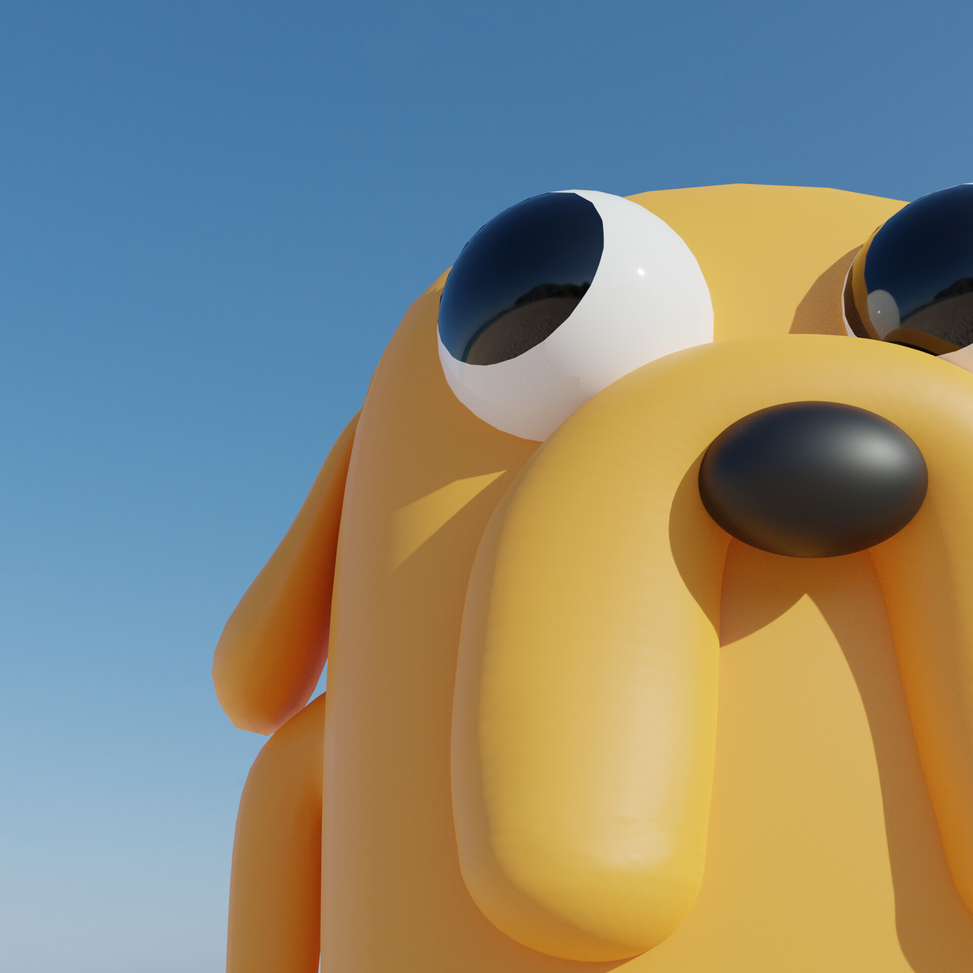 ArtStation - Low poly Jake the dog