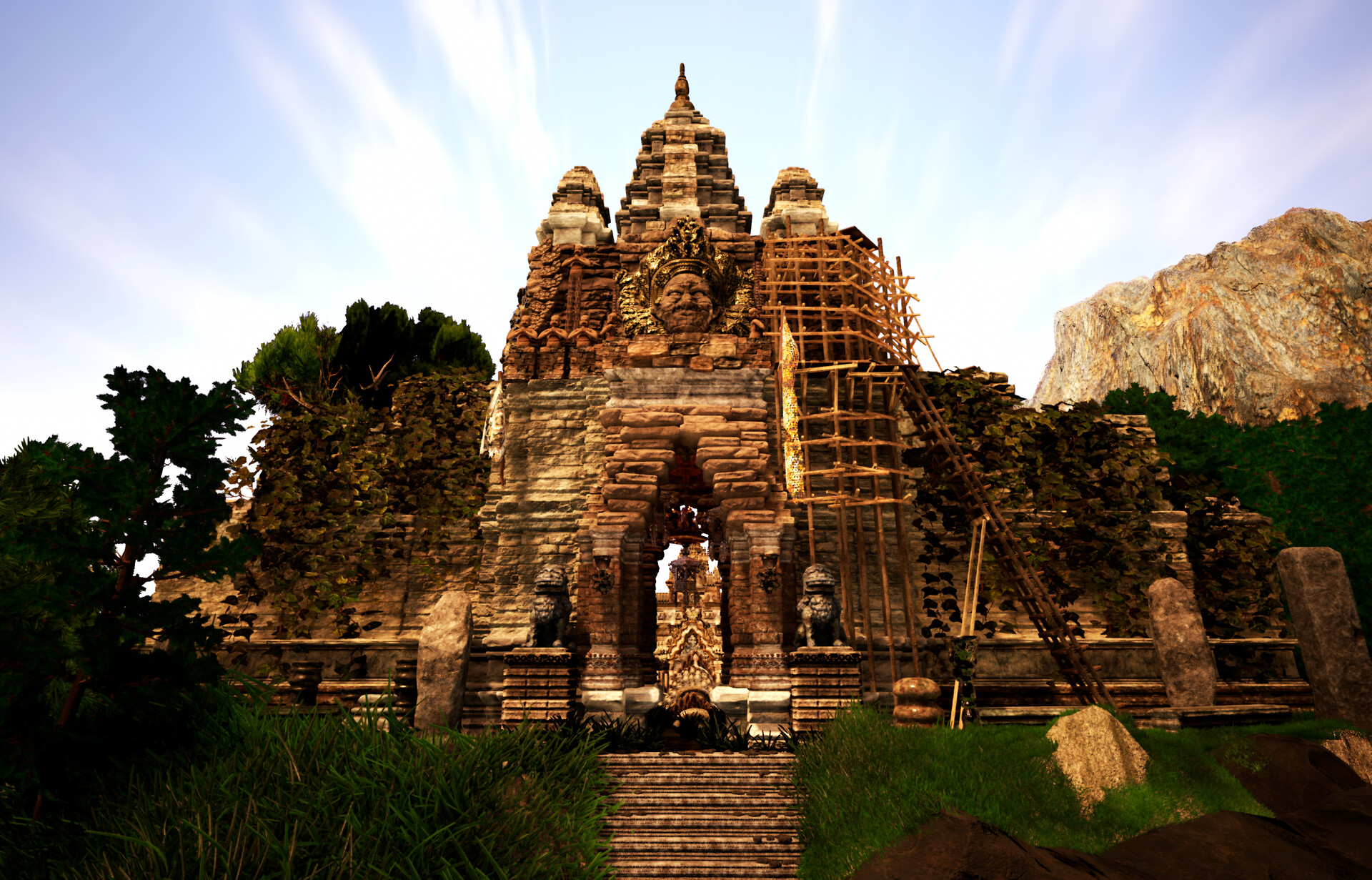 ArtStation - The entrance to the mysterious temple