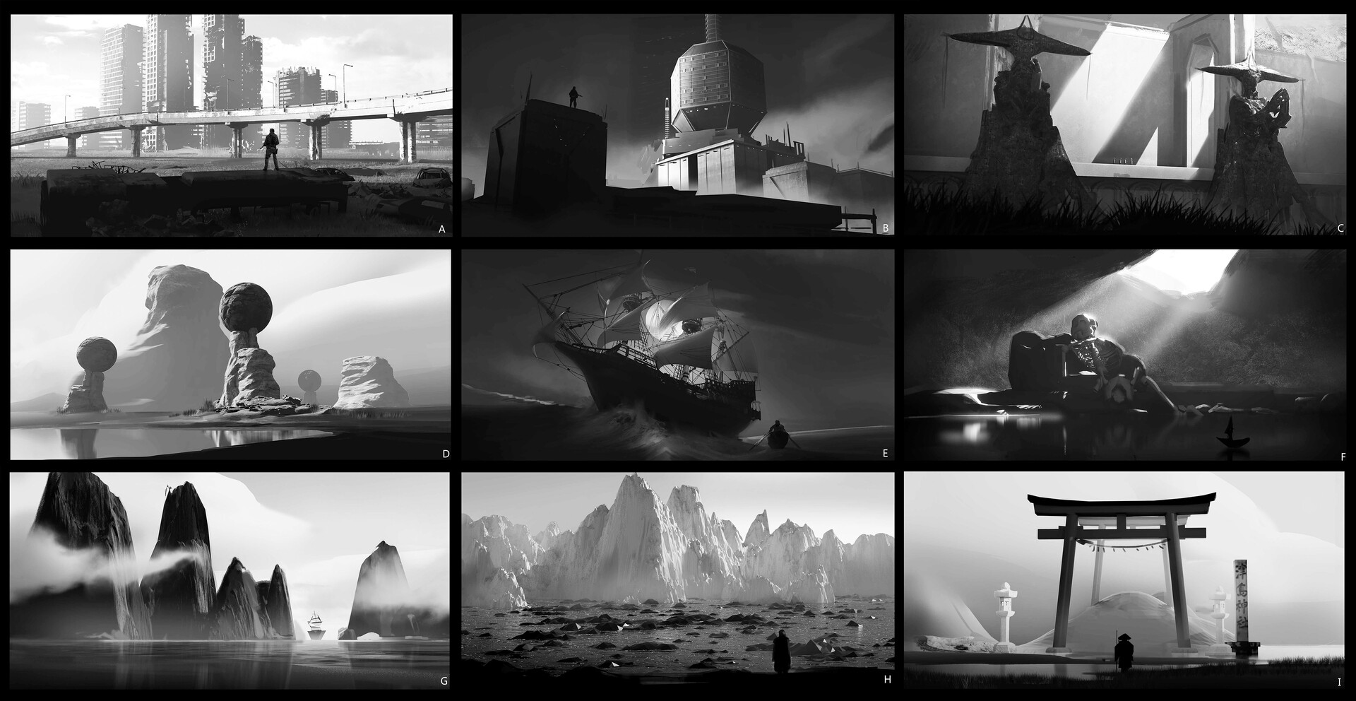 ArtStation - Composition Thumbnails