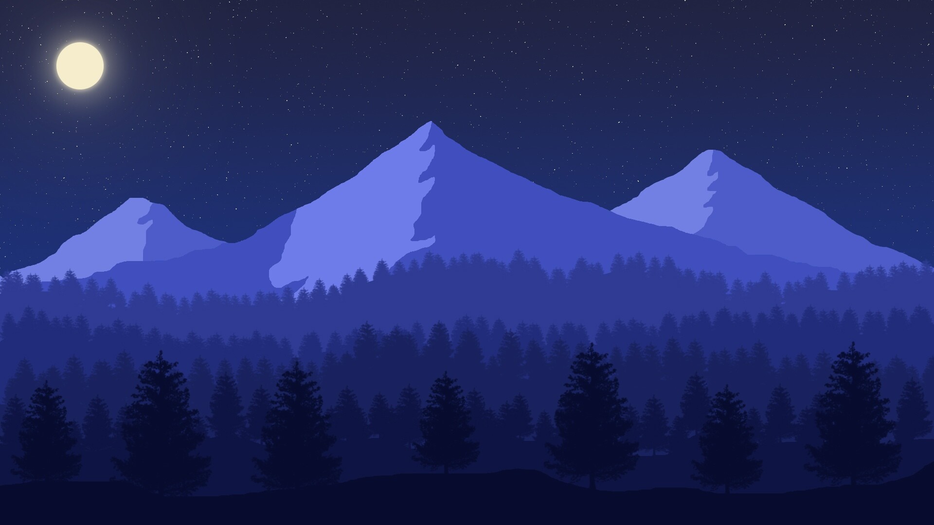 ArtStation - Blue mountains