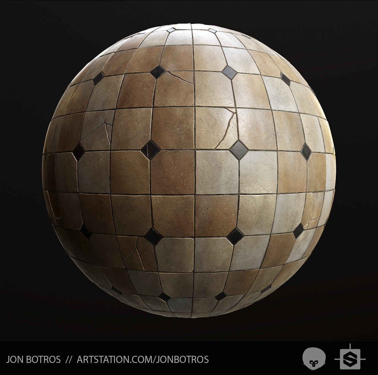 Jon Botros - Bathroom Ground Tile Material