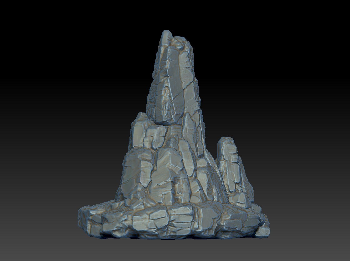 ArtStation - Cliff_05 sculpting
