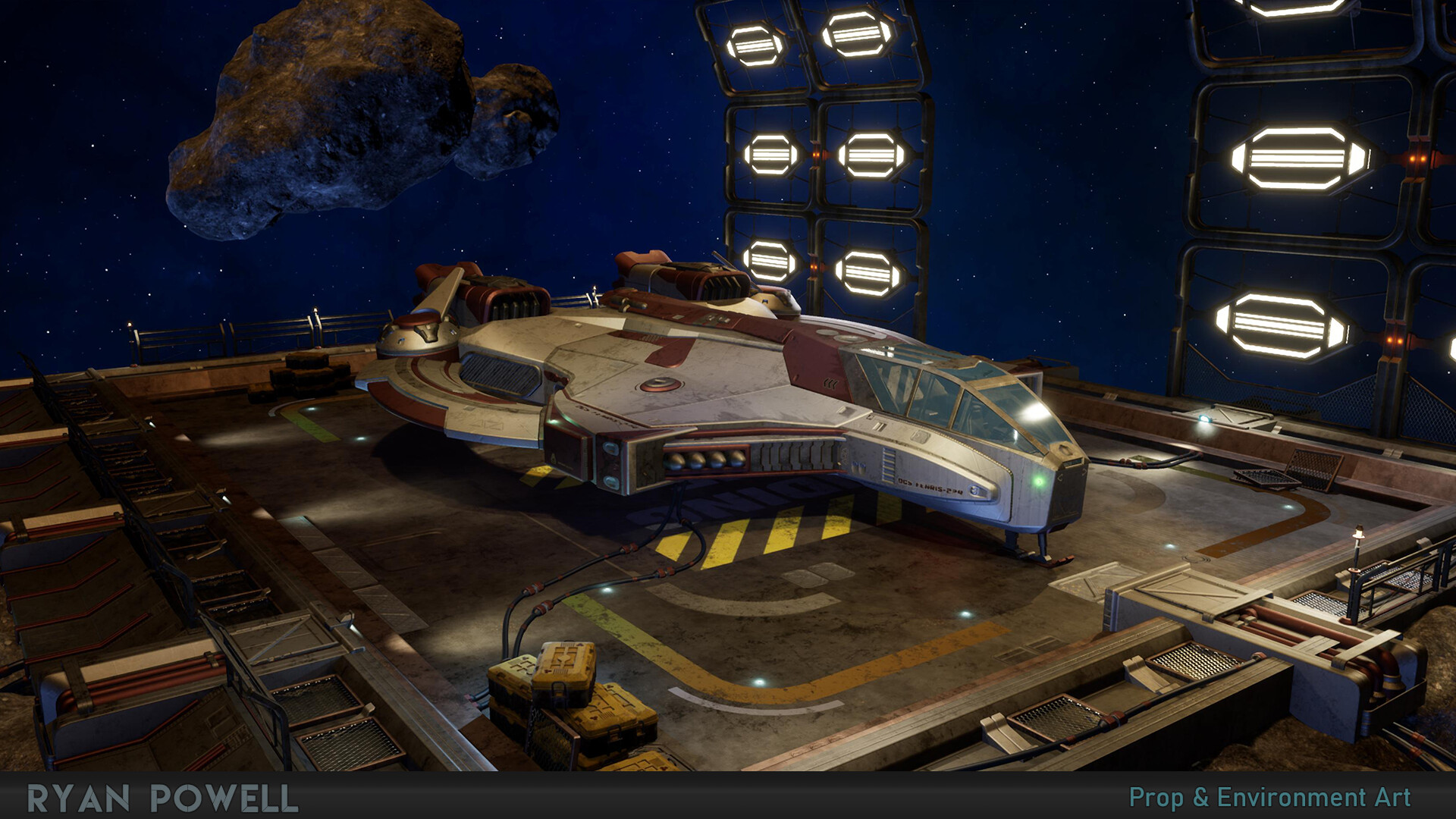 ArtStation - Starship Asteroid Pad