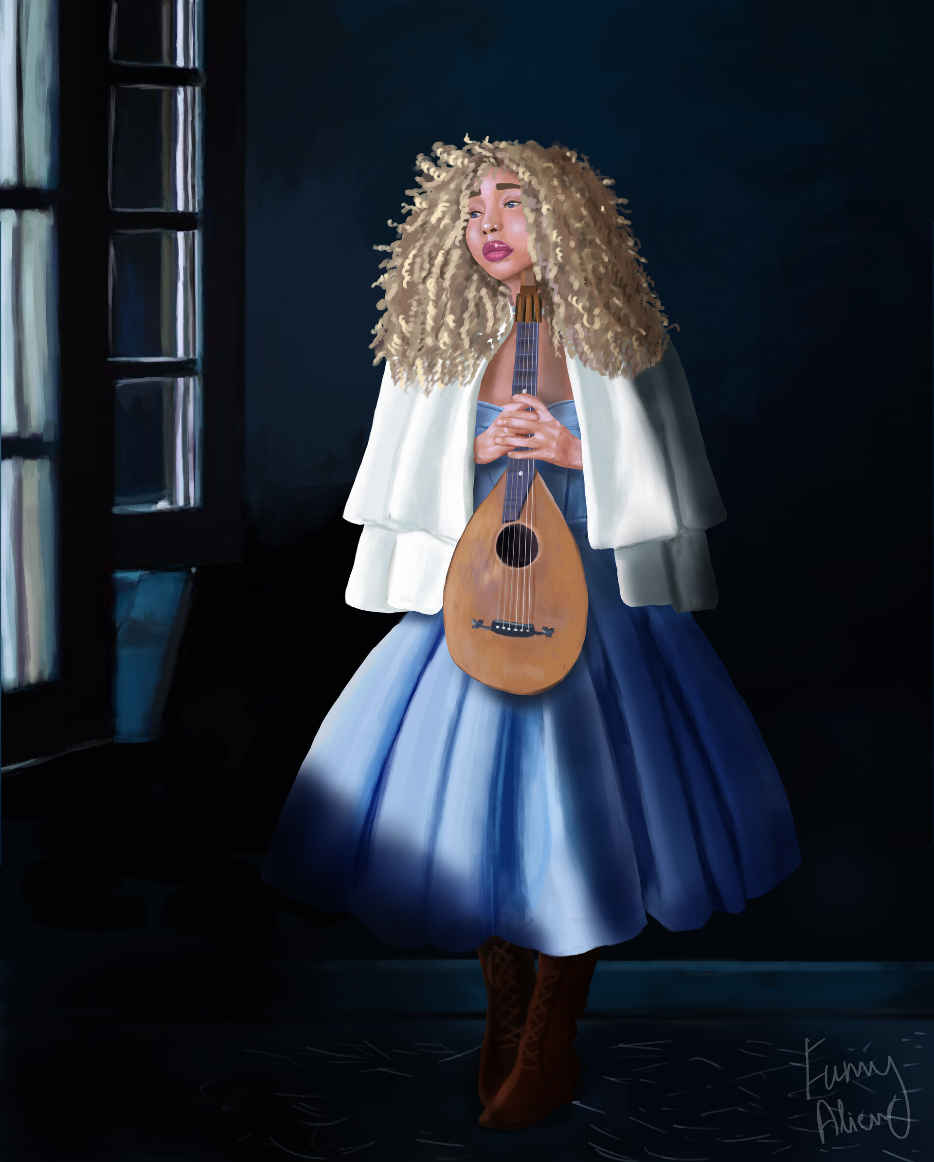 ArtStation - Adriel, the Aasimar Bard