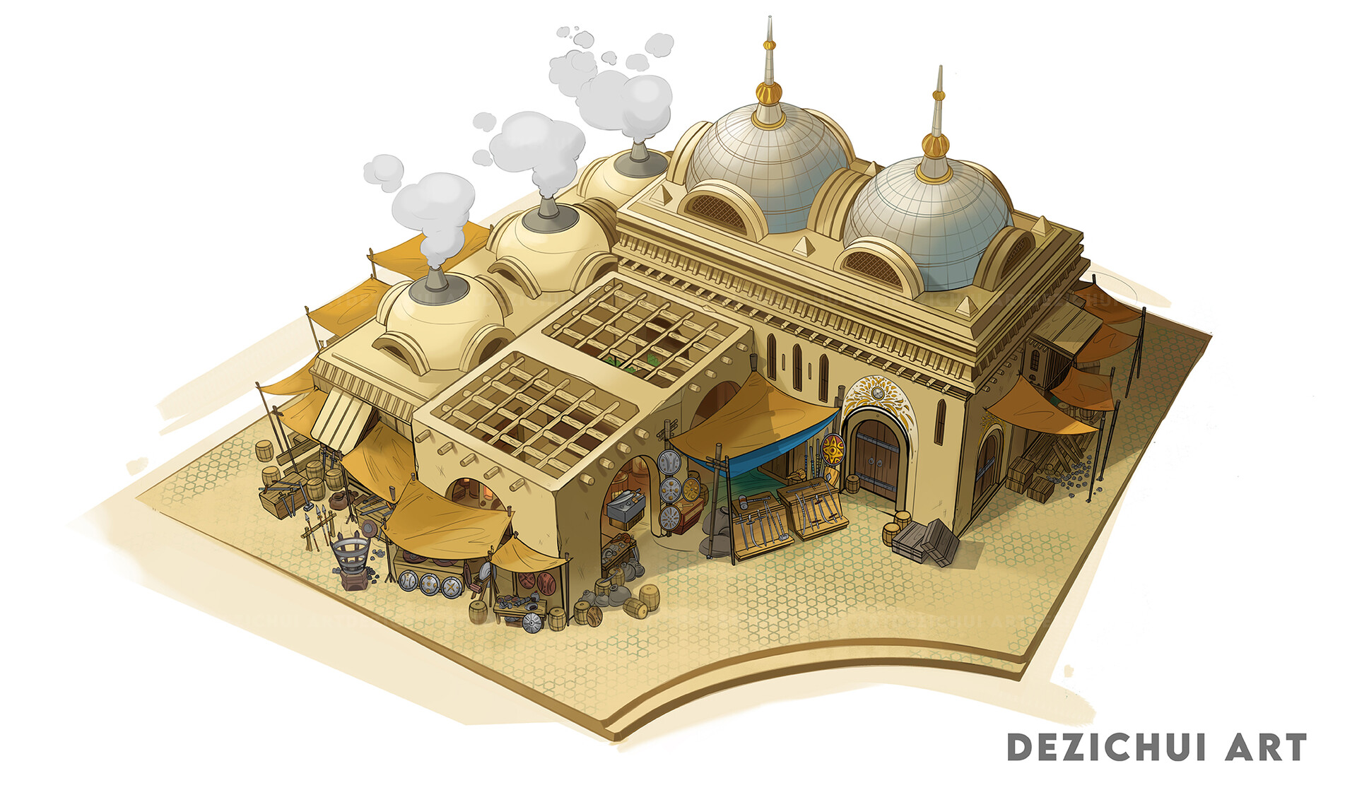 Dezi chui - Environment Concept Art Practice 1