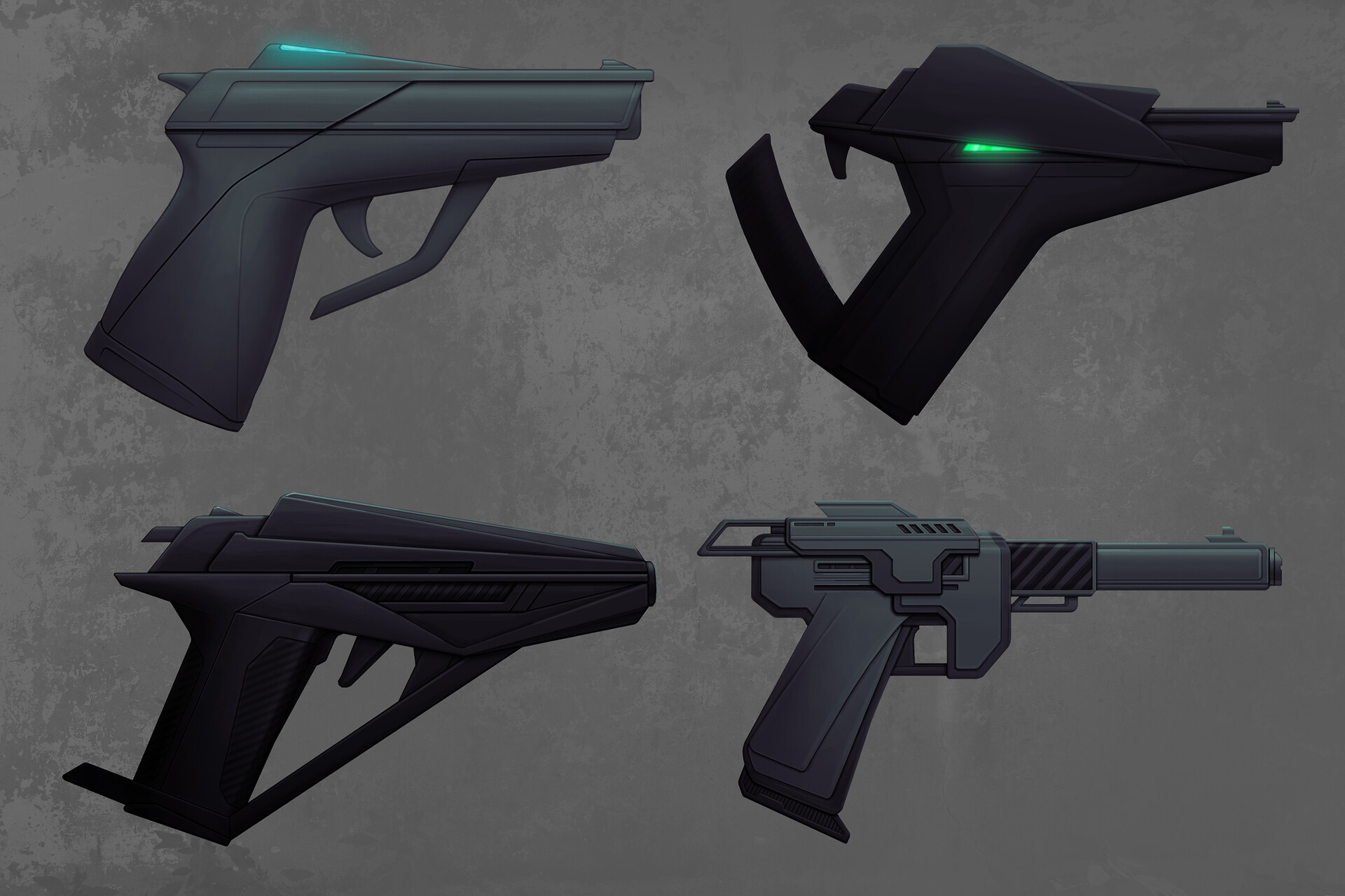 ArtStation - Pistols concept art