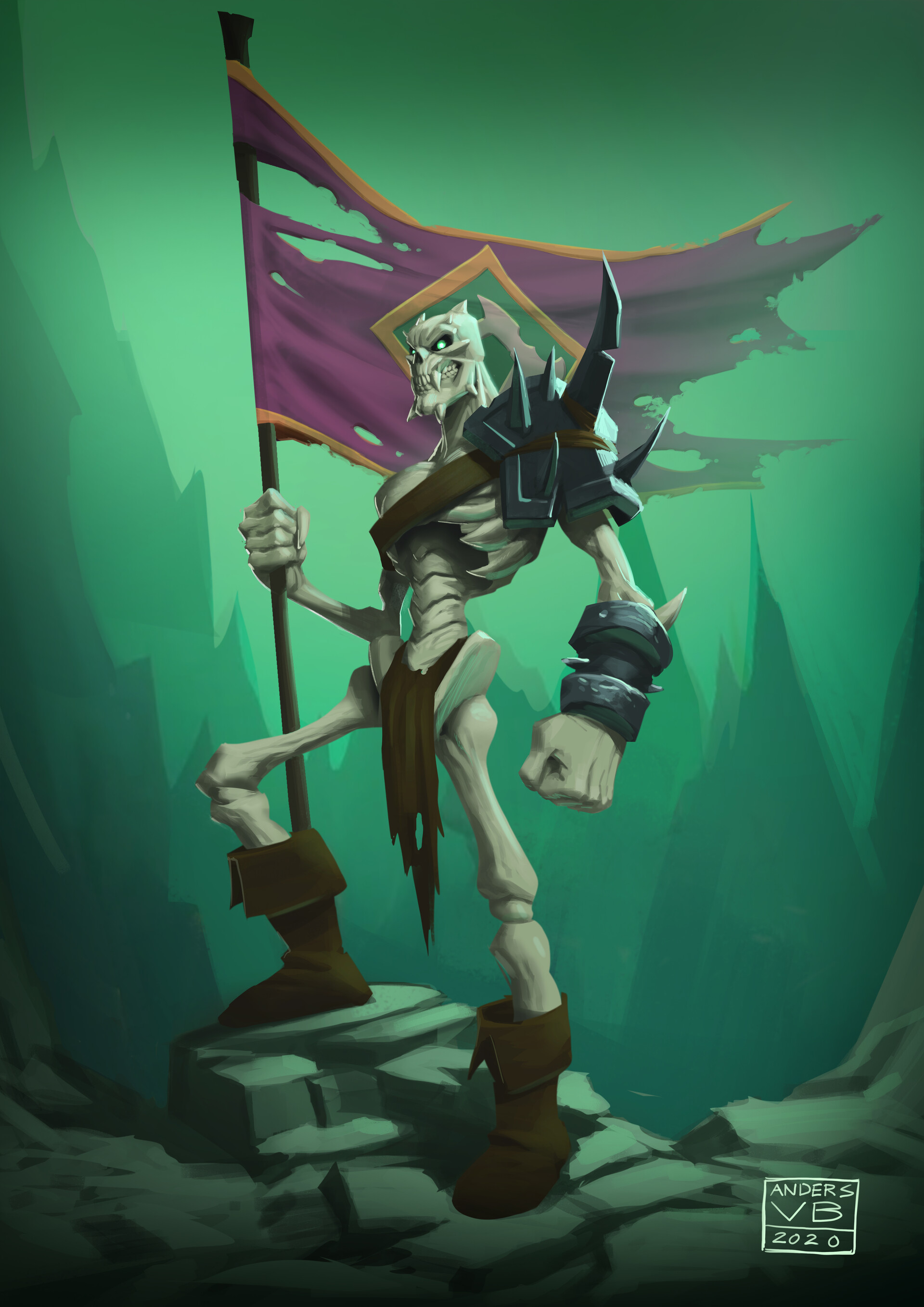 ArtStation - Necrolord standard bearer