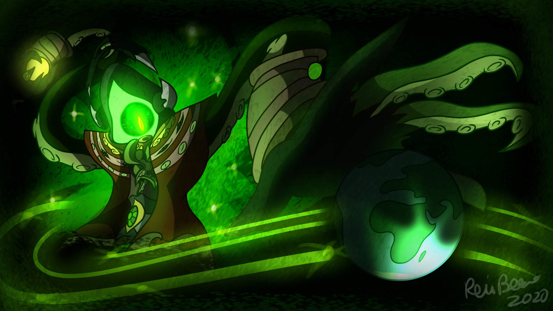 ArtStation - Fan Art - Cosmic Horror DJ Subatomic Supernova (No ...