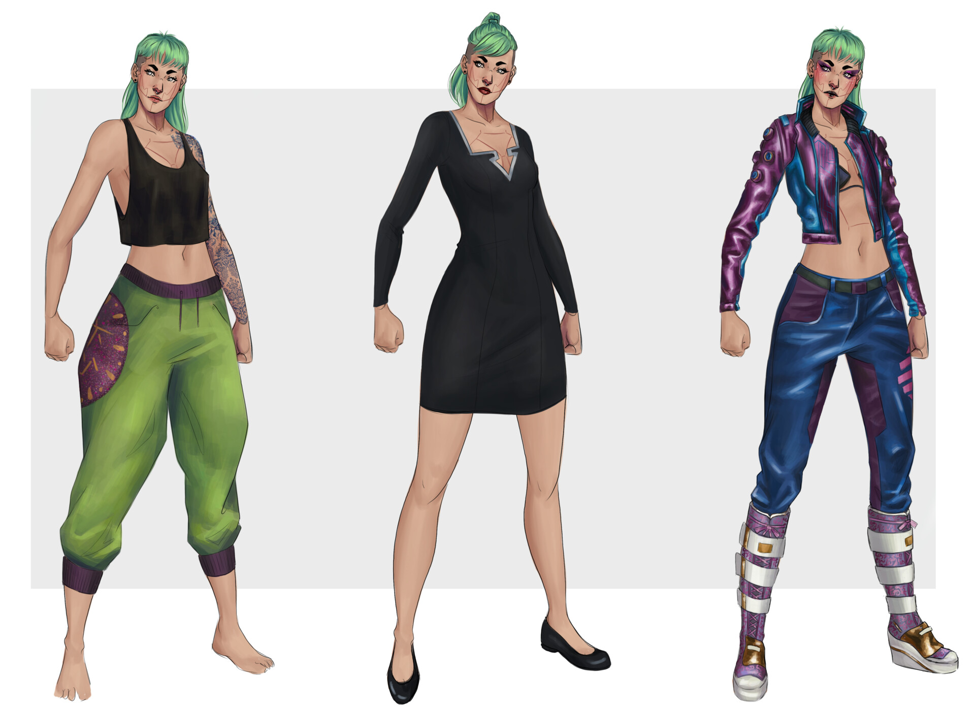 ArtStation - Cyberpunk 2077 OC Design