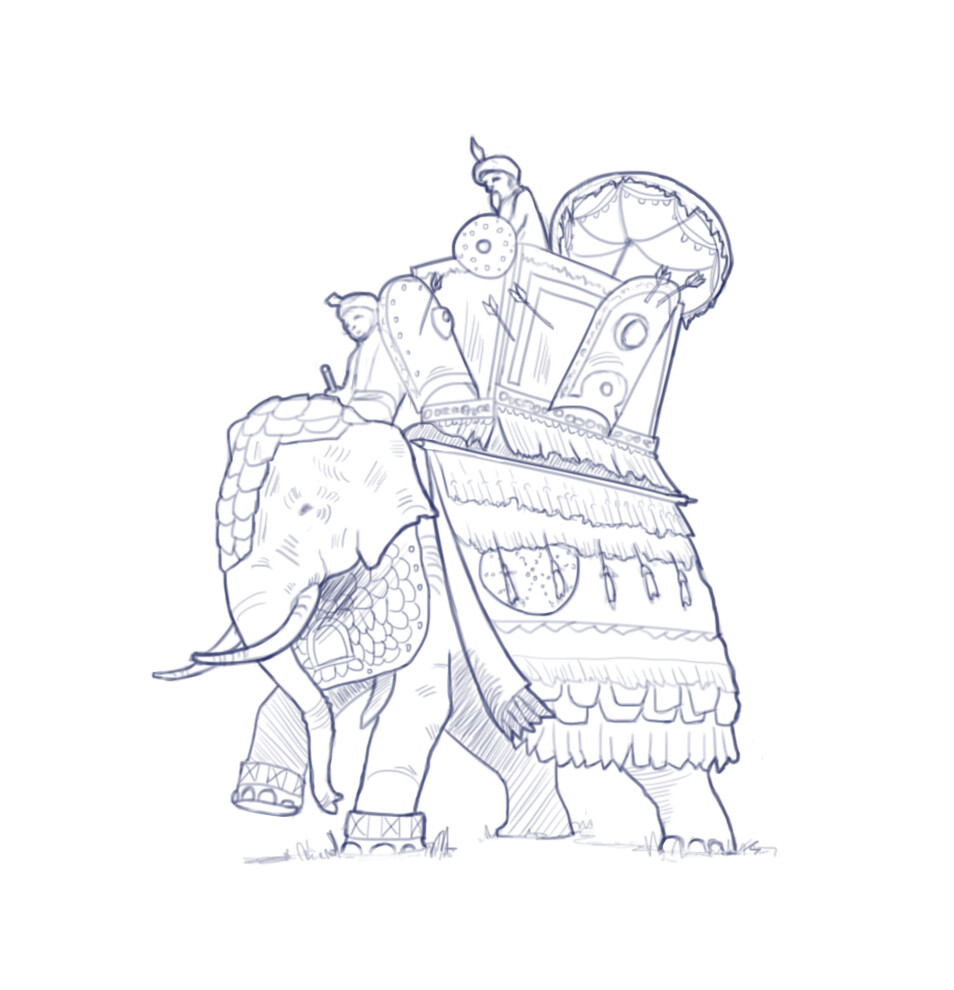 ArtStation - Elephant sketch