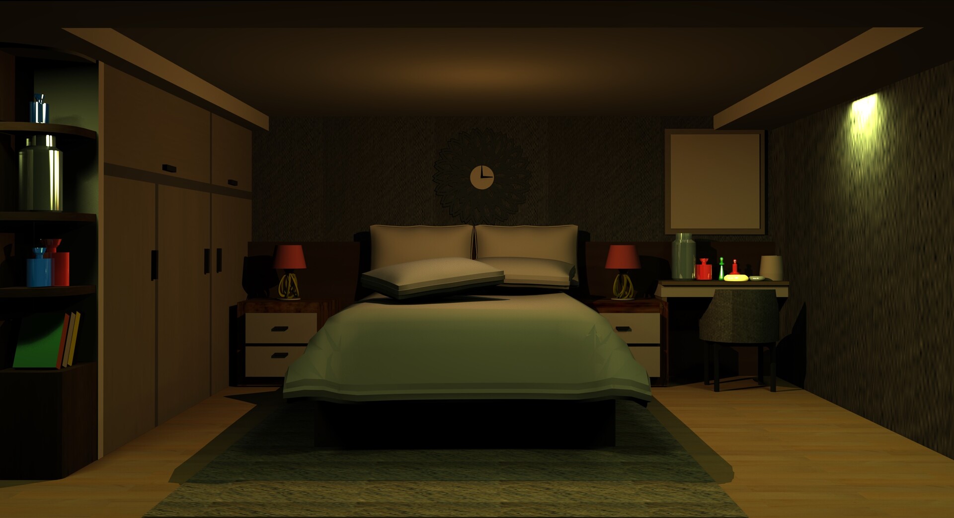 ArtStation - Bed Room Interior 3D Model