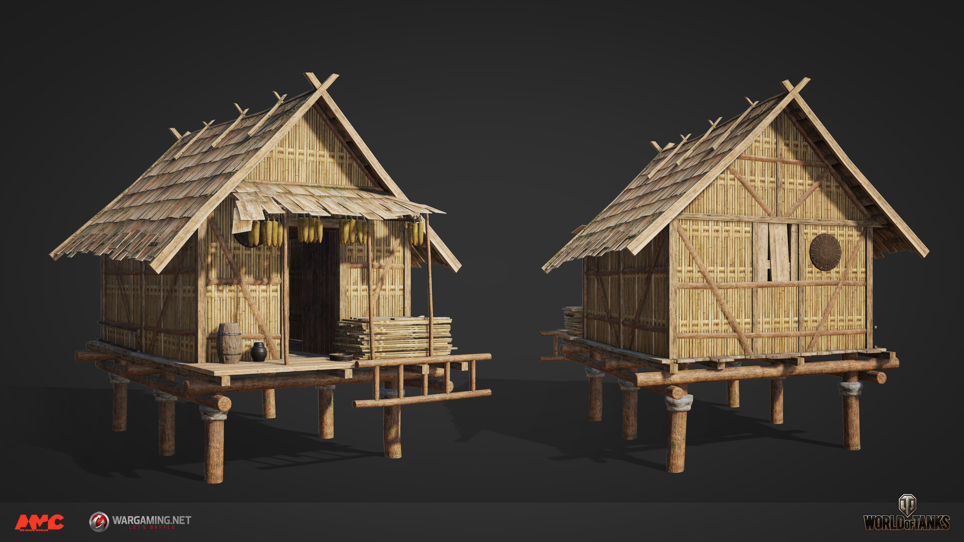 AMC Studio - World of Tanks - Asian buildings