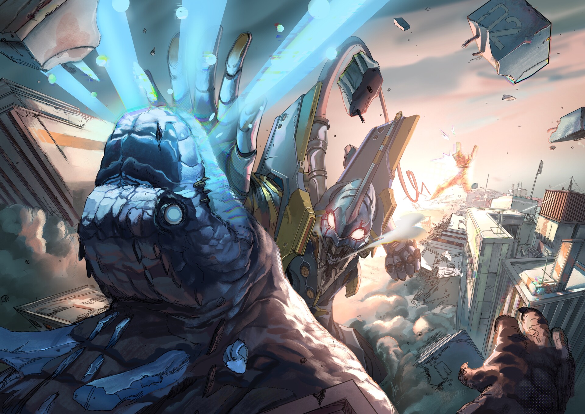 ArtStation - Godzilla vs EVA-01