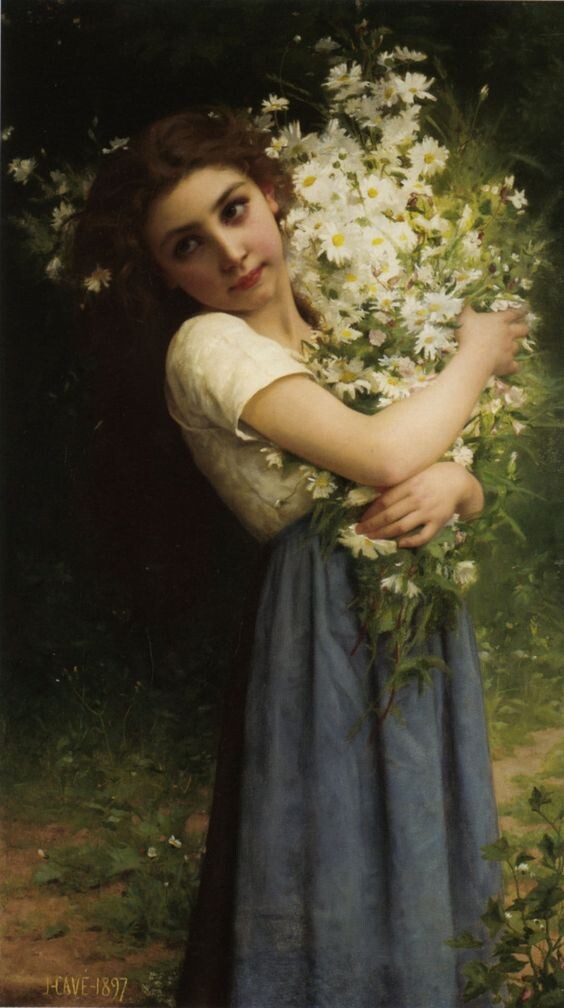 Manon Devaux - Resumption of the painting Flower girl by the French ...