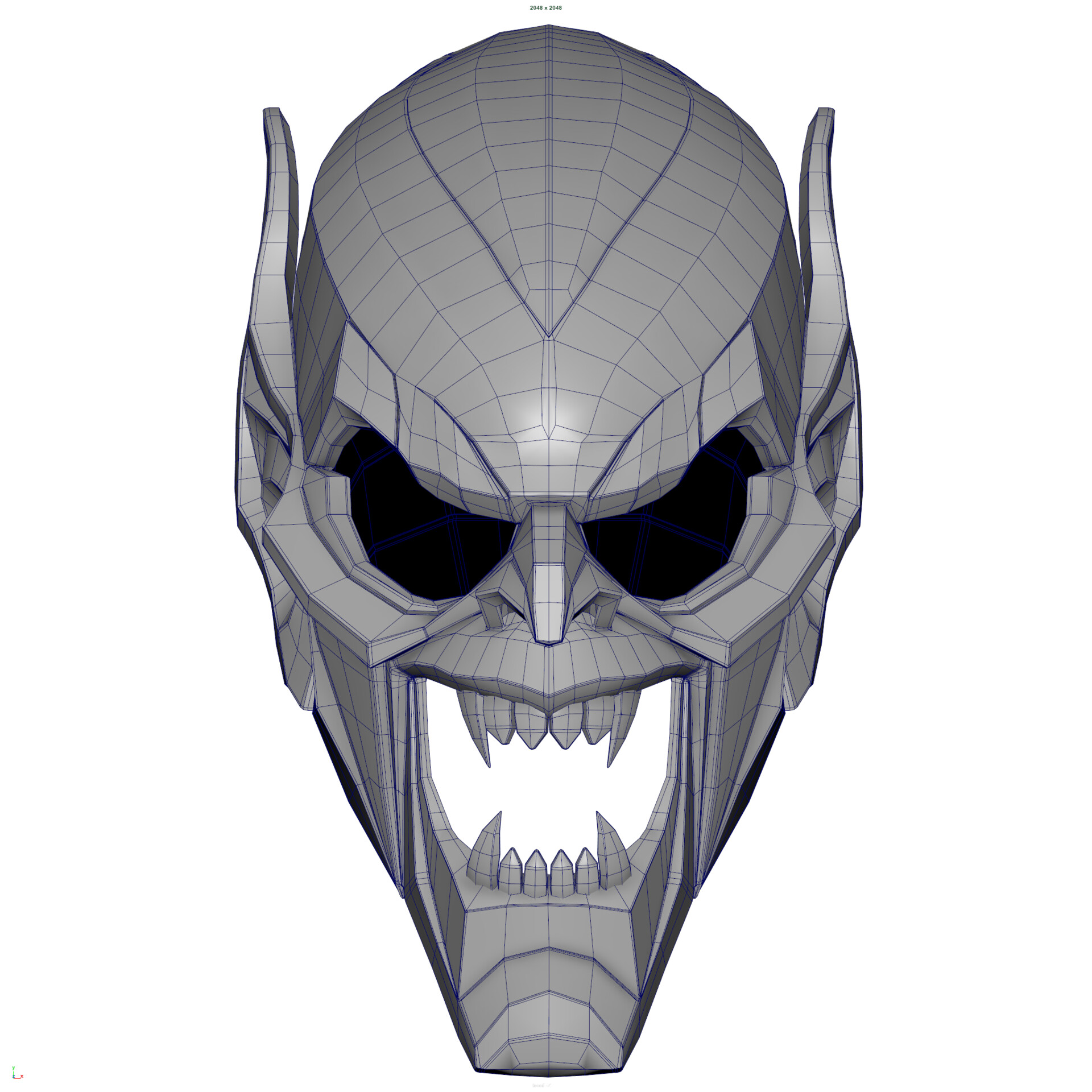 Green Goblin Face Drawing