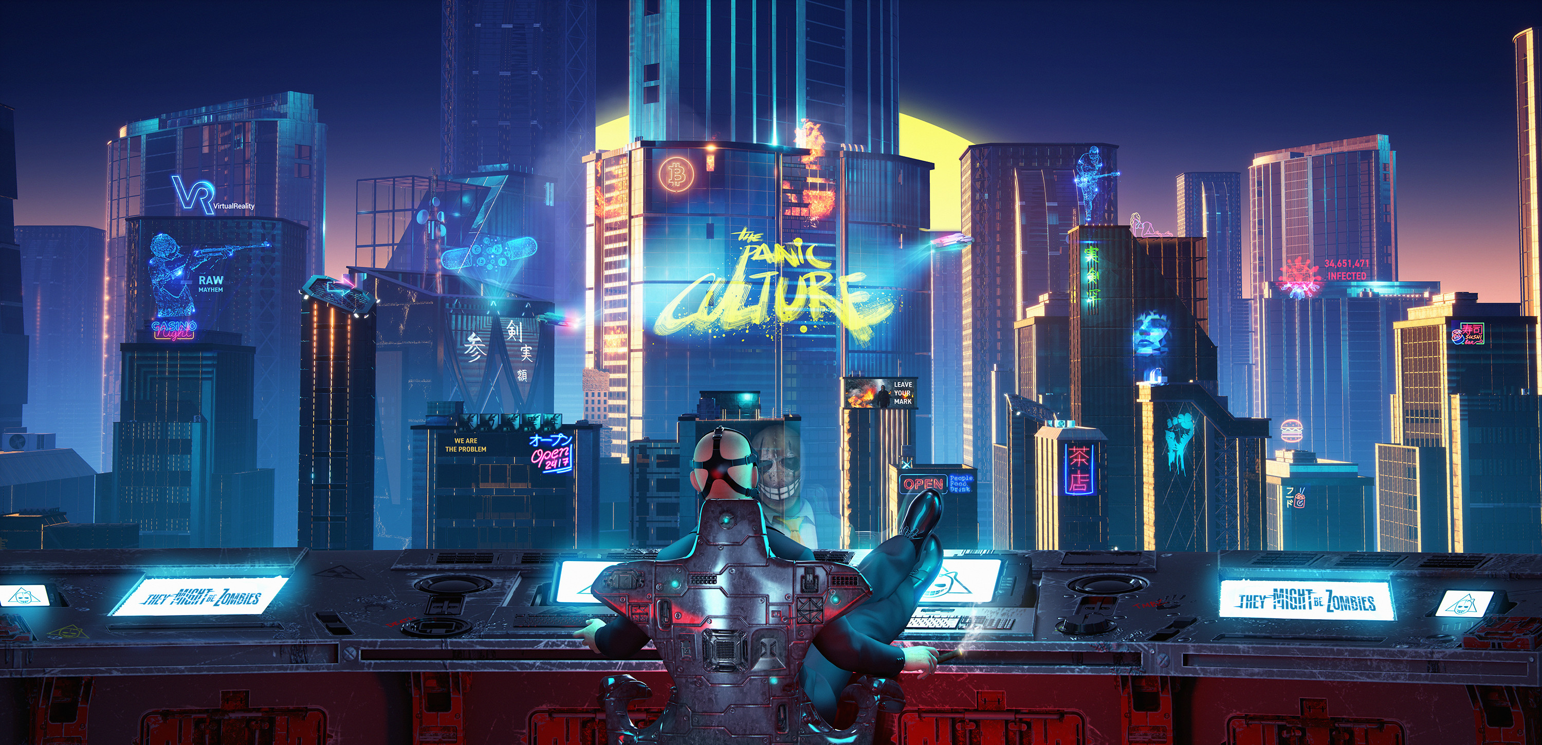 The Panic Culture by Jorge Lega : r/Cyberpunk