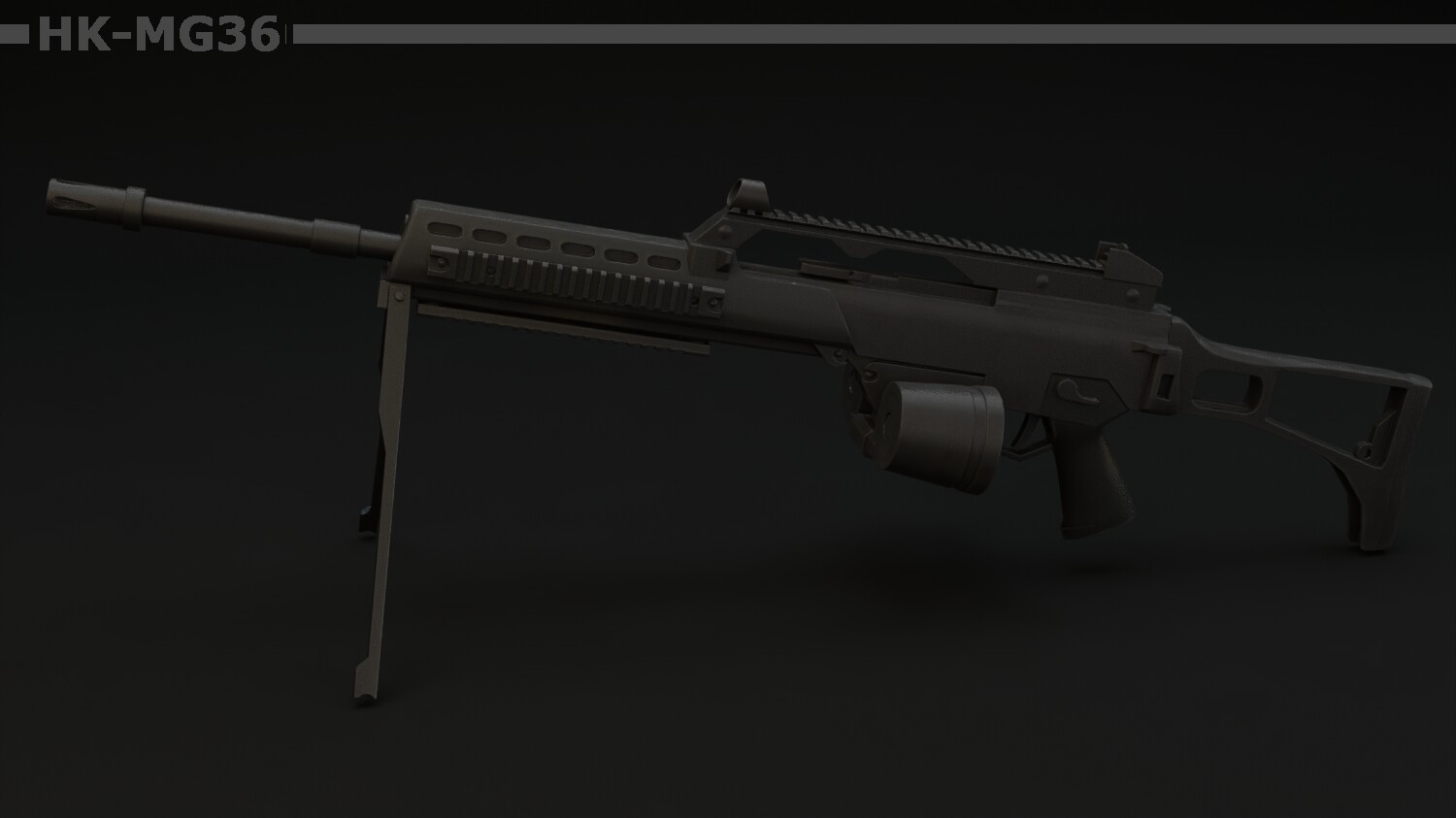 Stanislav Pomanskiy - HK-MG36 Low poly