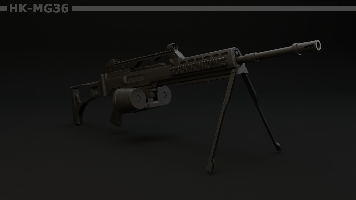 Stanislav Pomanskiy - HK-MG36 Low poly