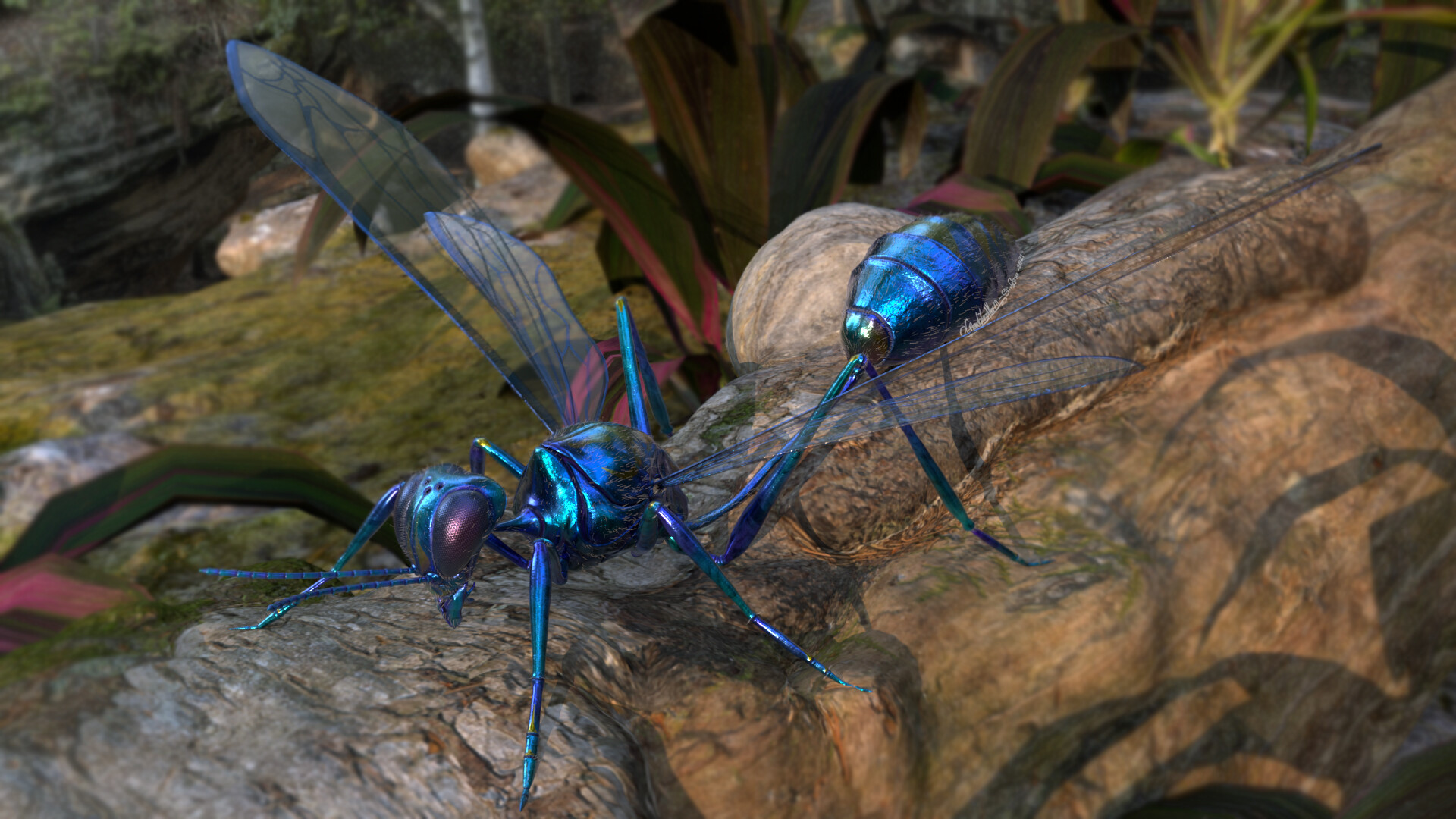 ArtStation - Blue Wasp