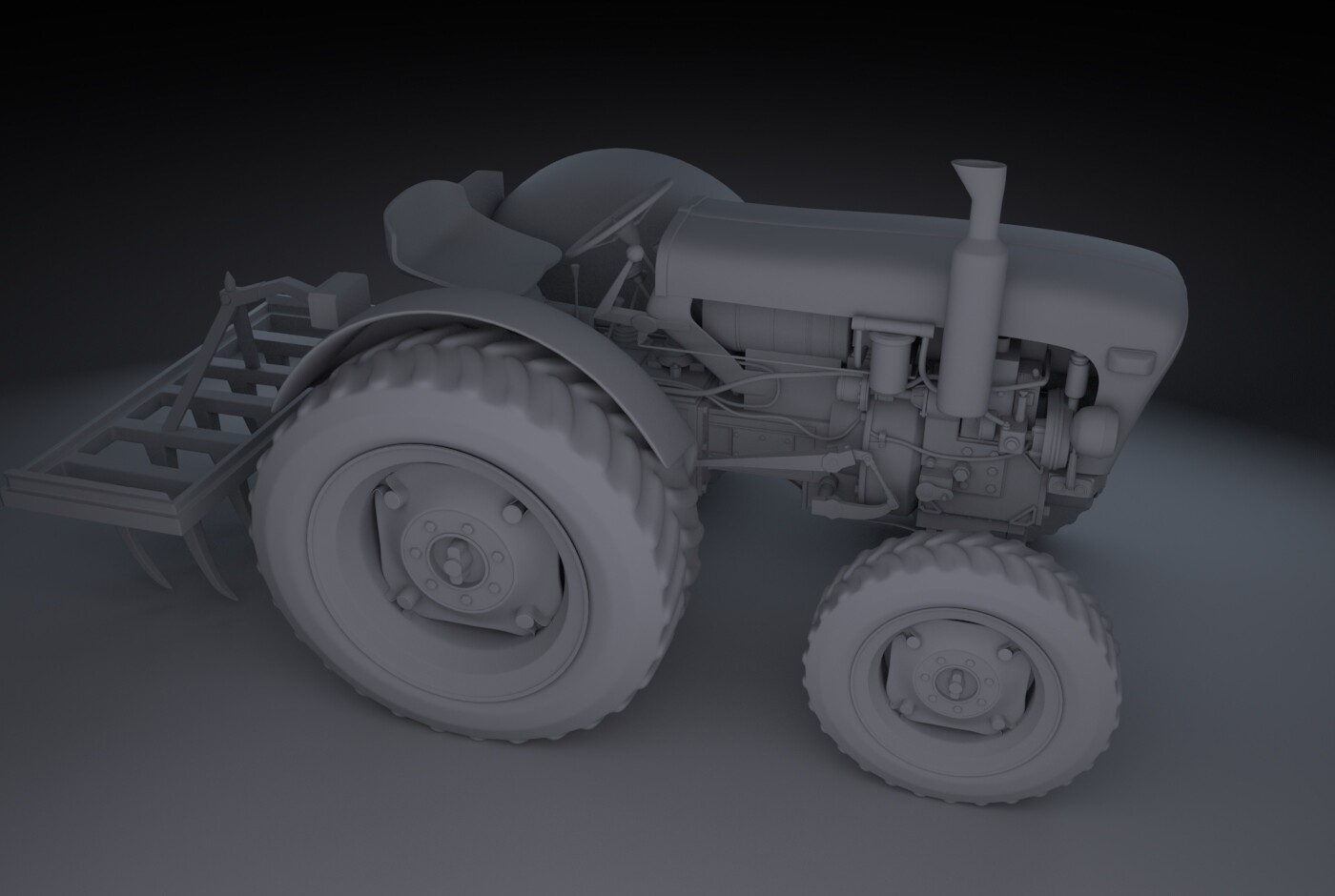 ArtStation - Tractor 3d Model