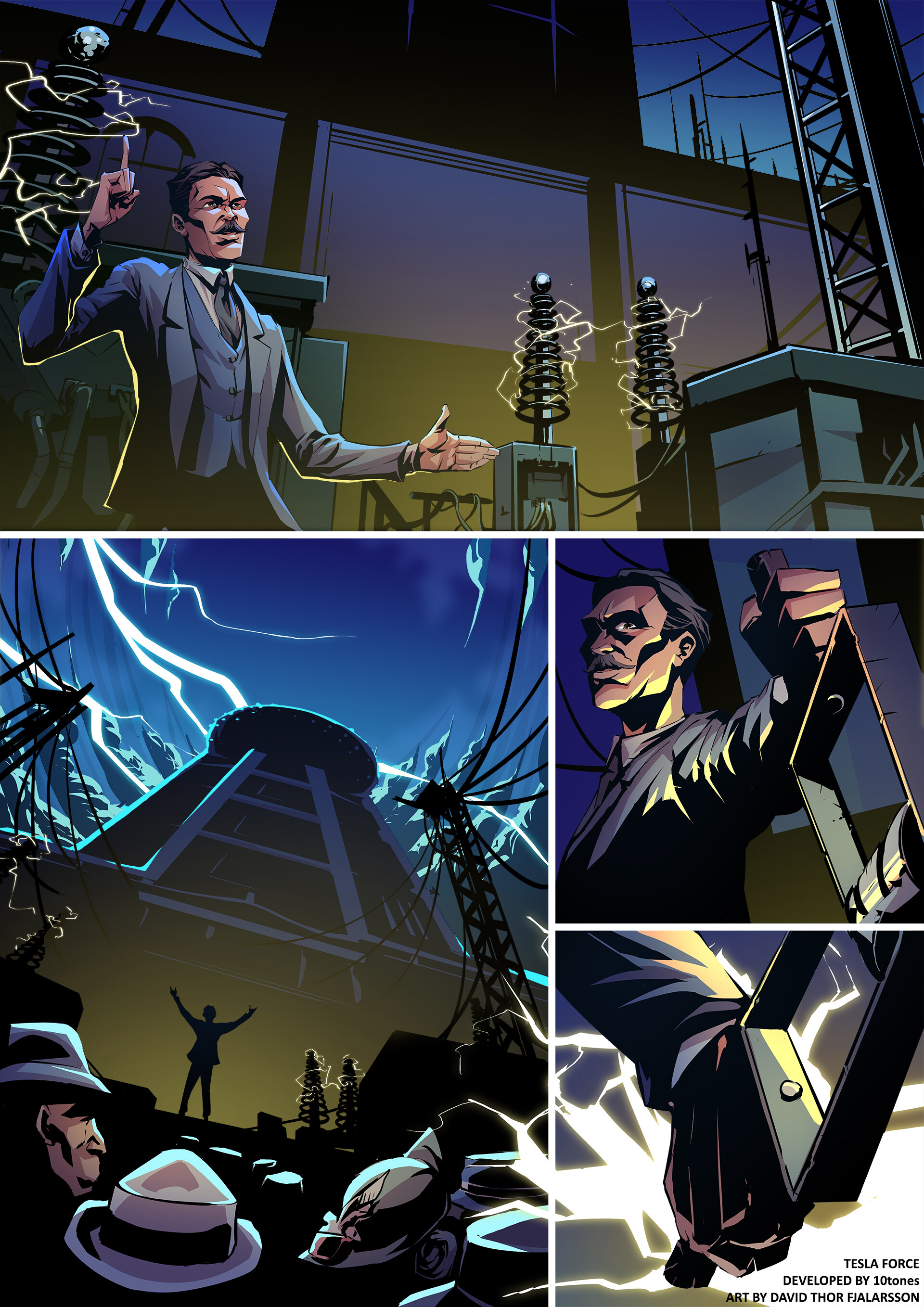 ArtStation - Tesla Force - Cutscene comic 2