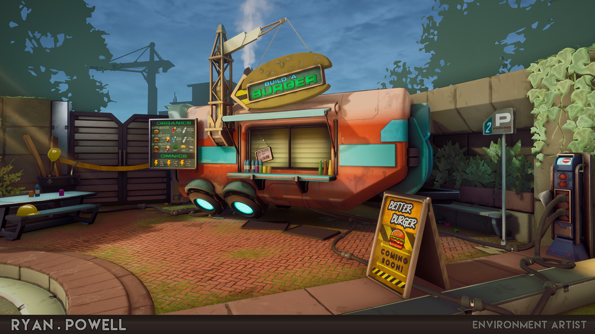 ArtStation - PDX Foodcart - Overwatch Study
