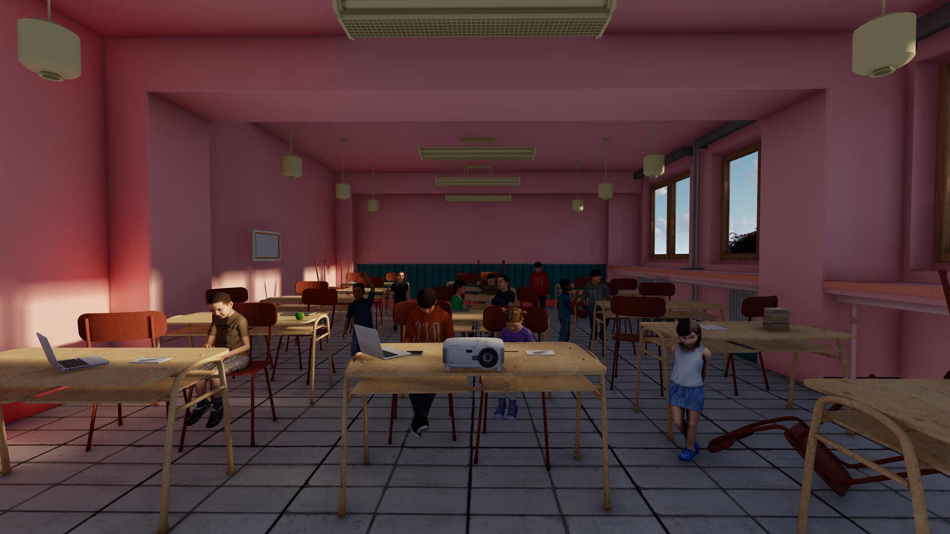 ArtStation - classroom design