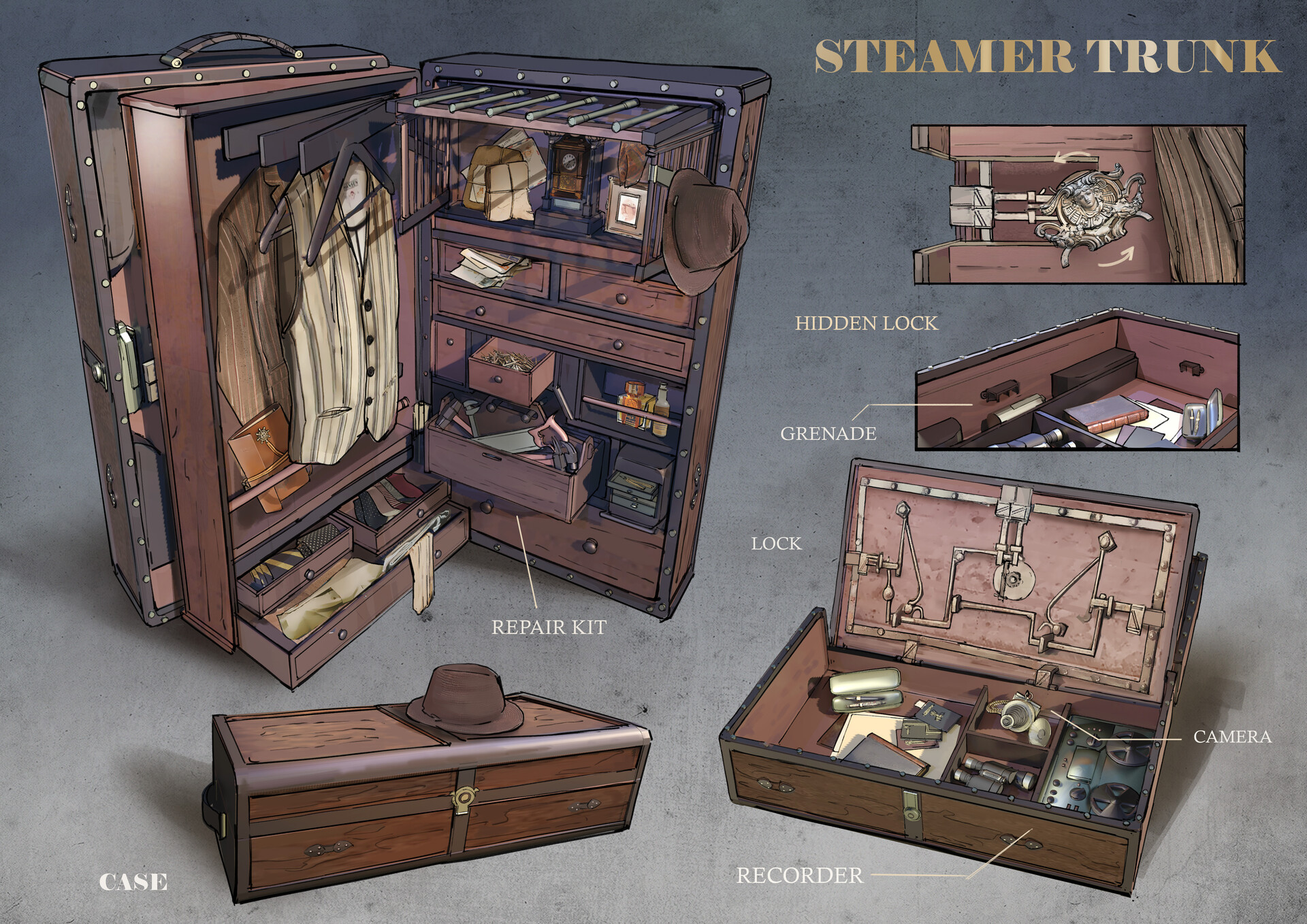 ArtStation - Steamer Trunk