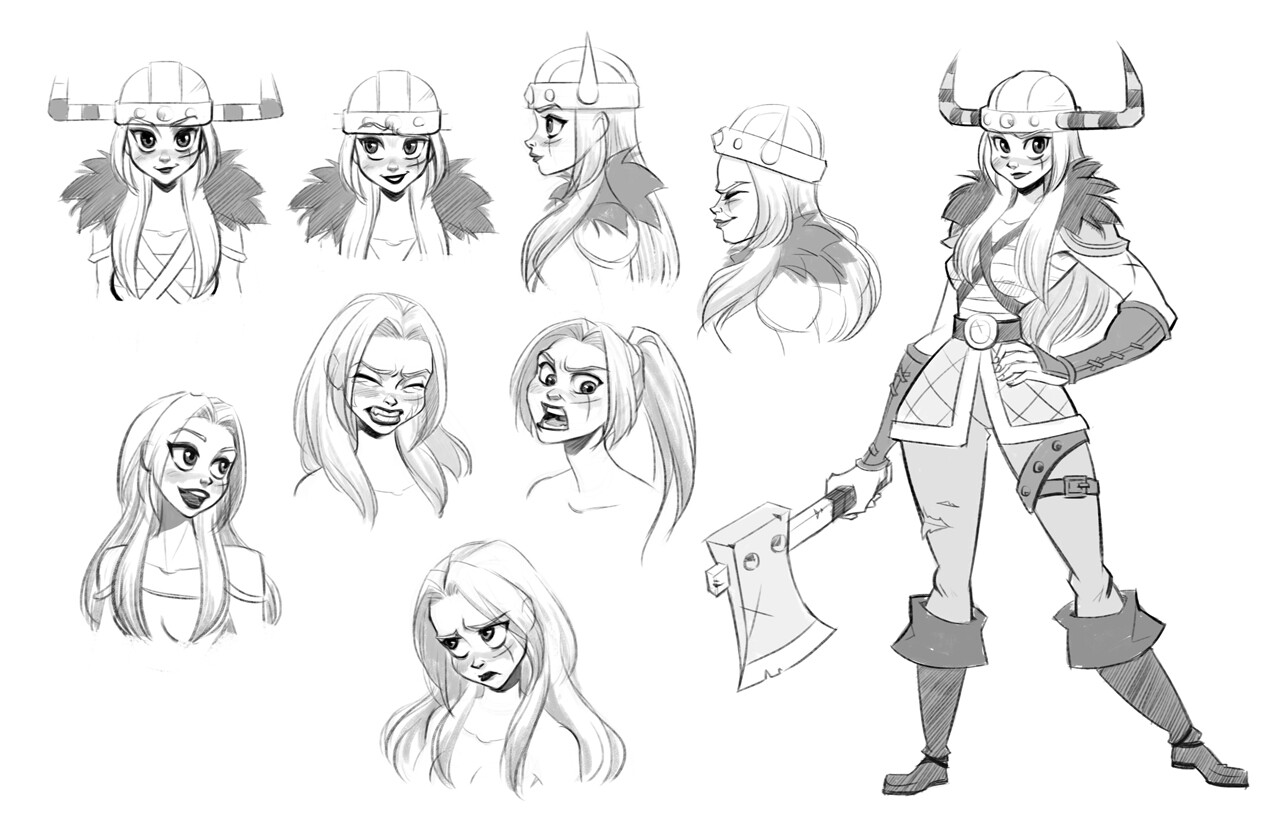 ArtStation - viking character