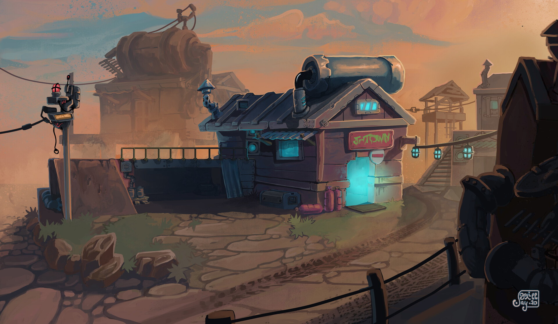 ArtStation - Overwatch Junkertown House Designs