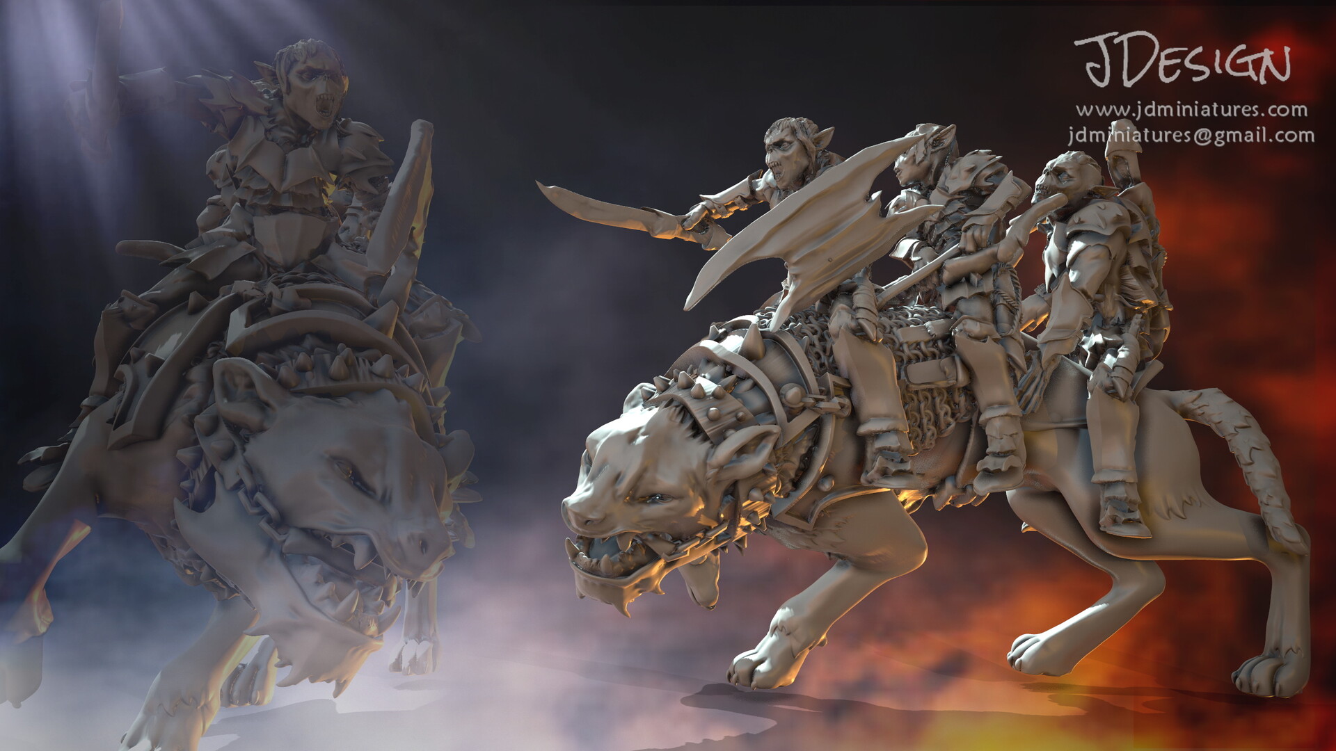 ArtStation - 28mm LOTR Orcs&Wargs fan art