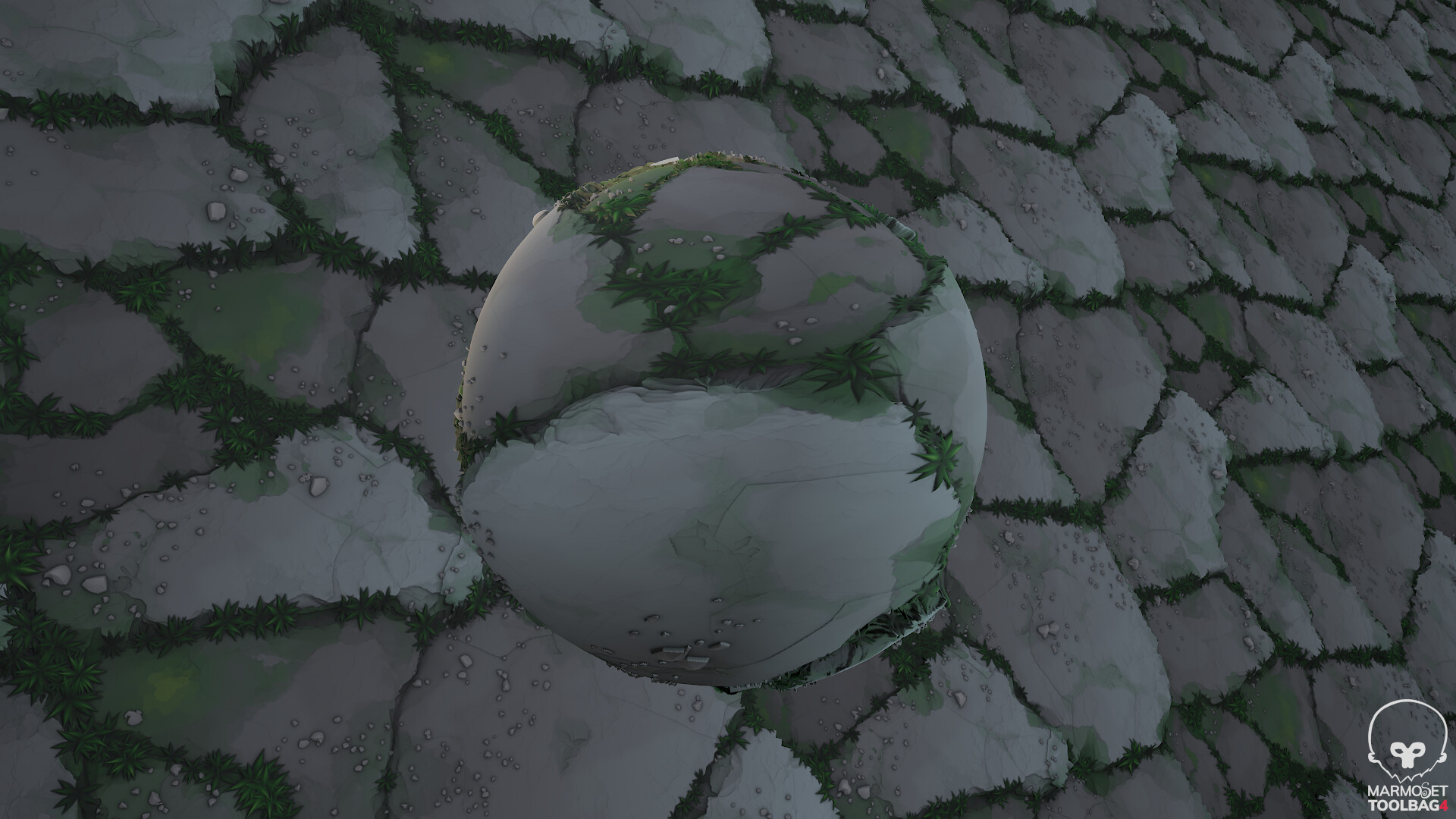 ArtStation - Stylized Overgrown Stone