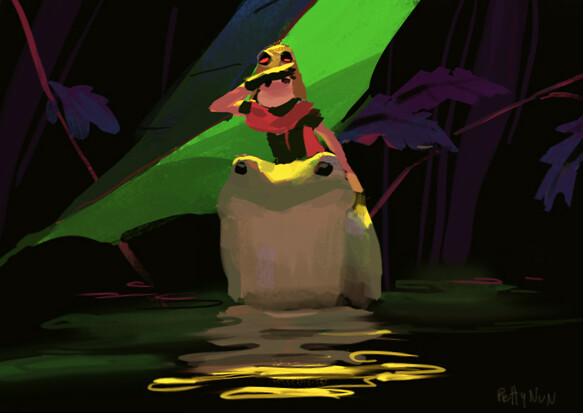 ArtStation - Frog rider