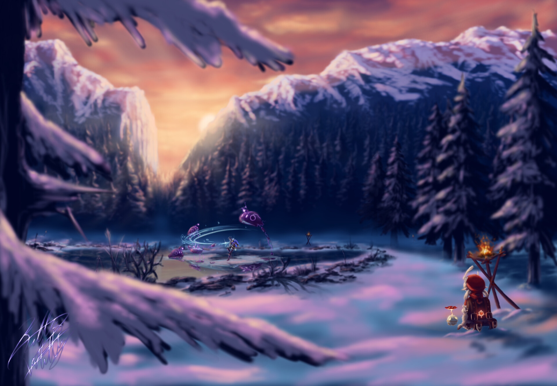 ArtStation - Kaeya and Klee's Adventure