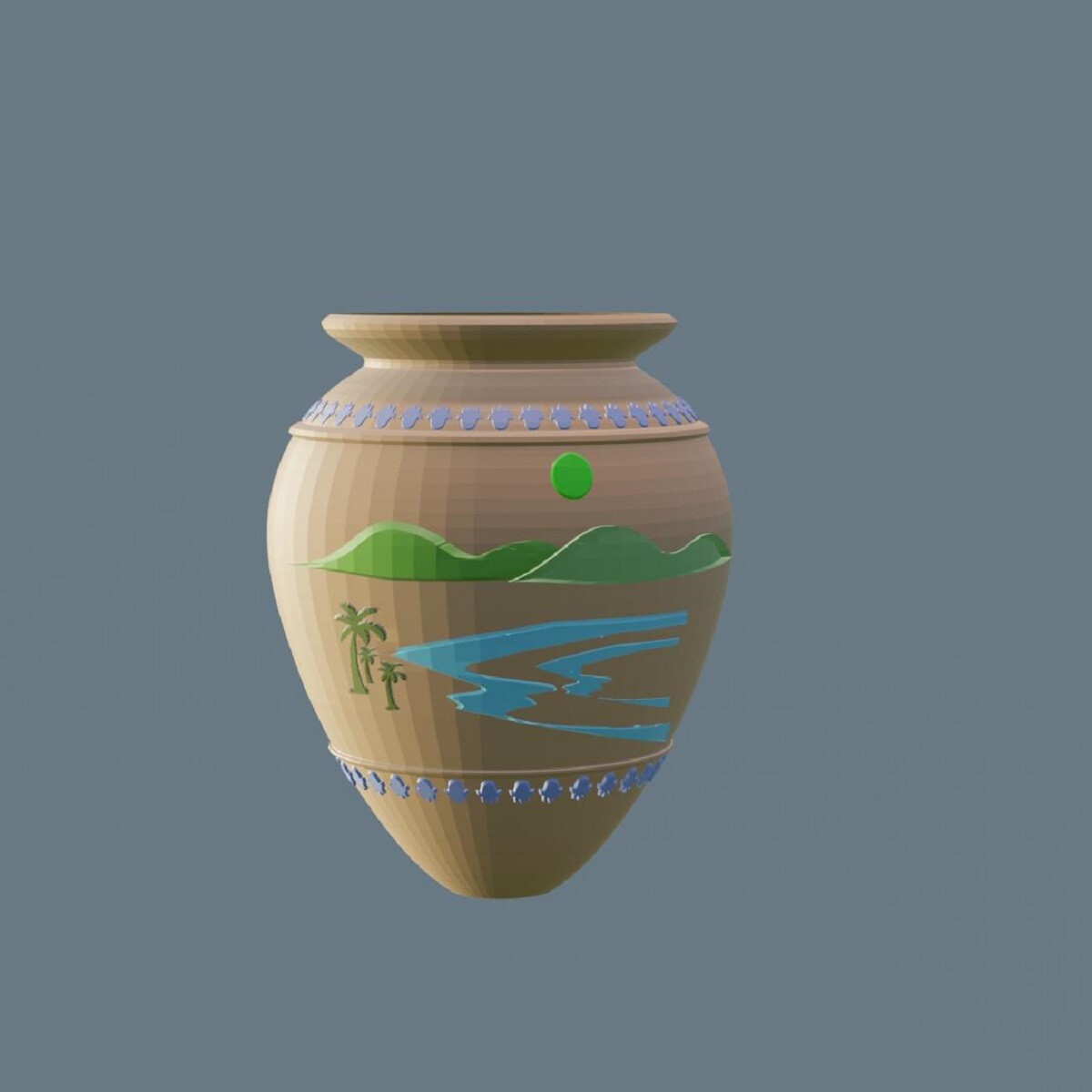 ArtStation - 3d Printable decorated jar