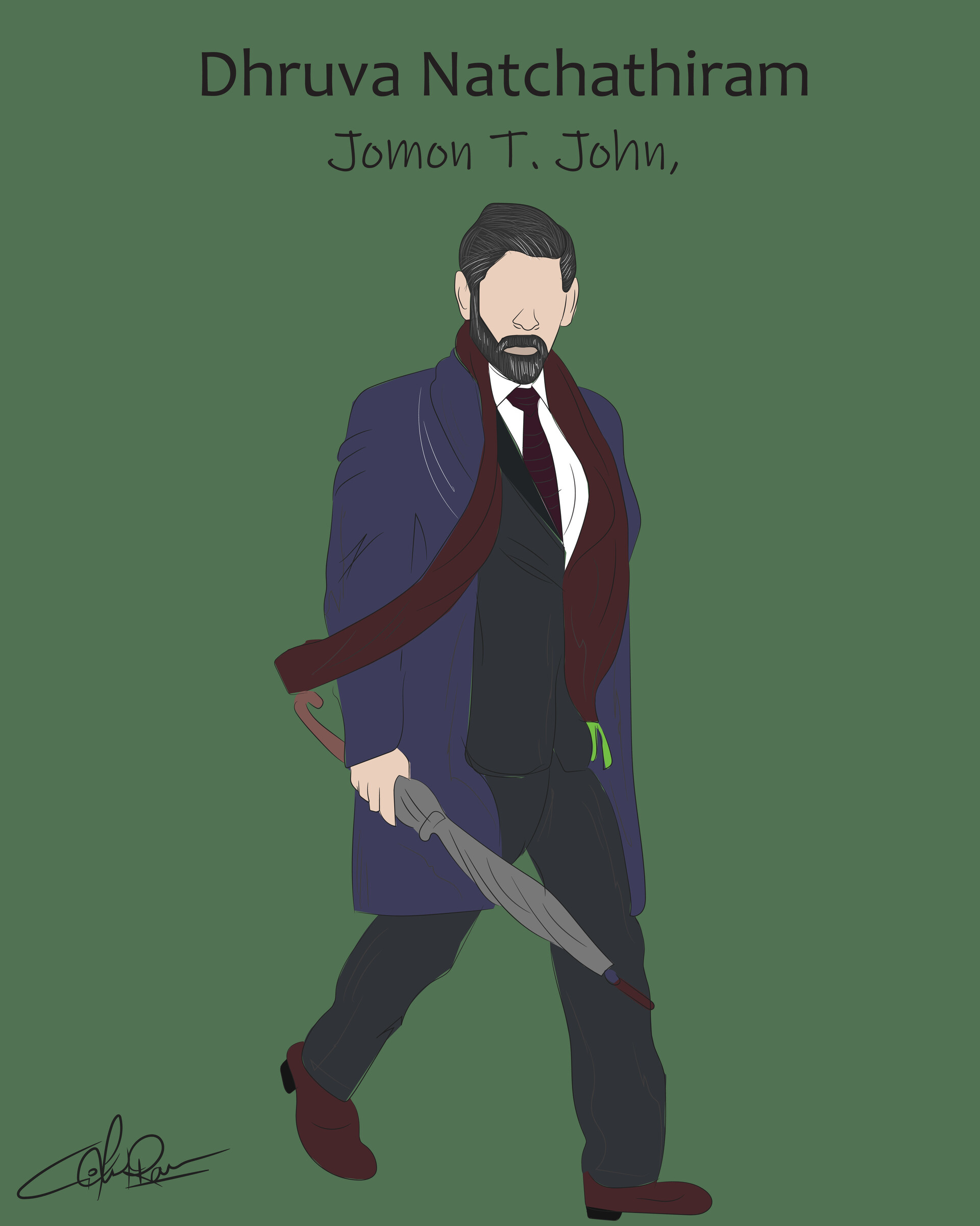 Gokul Ram G.V. - Illustration Art [Gautham Menon Frames]