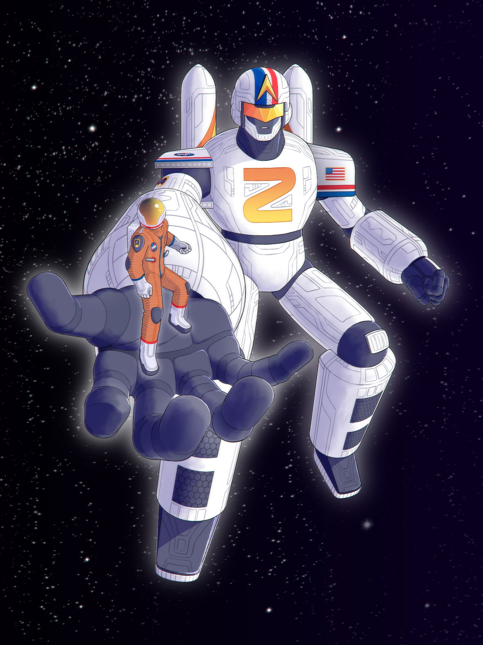 ArtStation - NASA Super Robot - Challenger Z