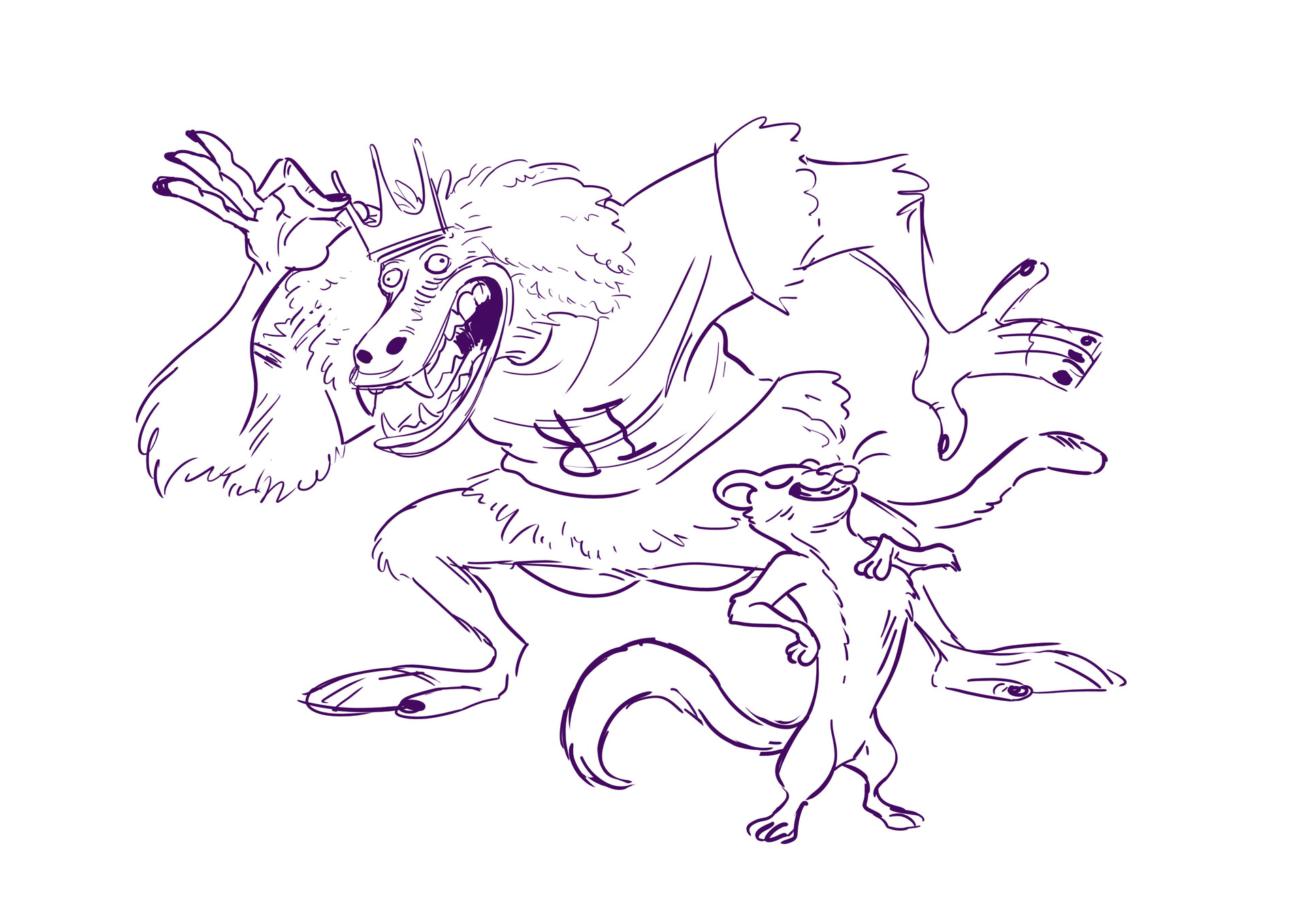 i am weasel coloring pages