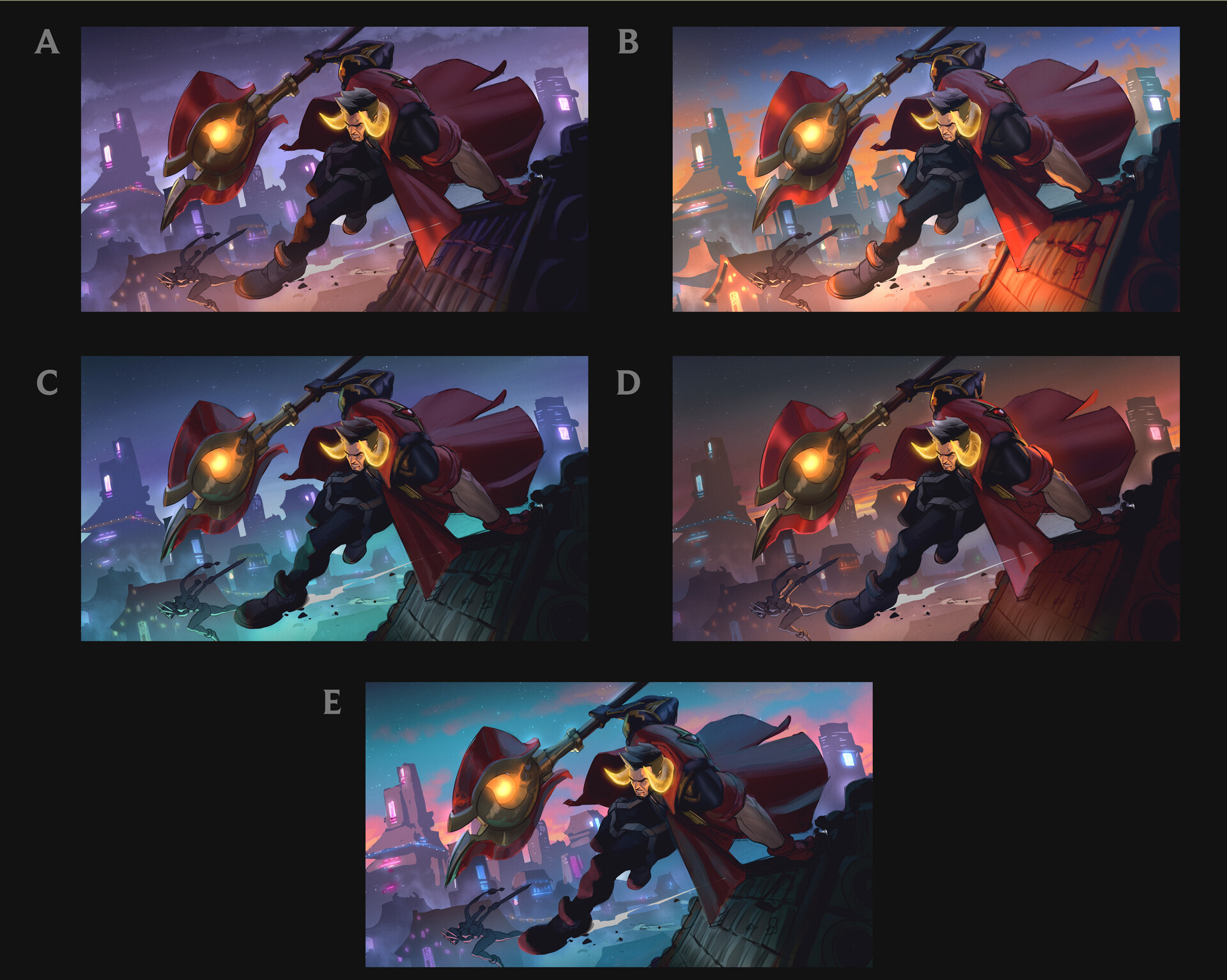 Forrest Imel - League of Legends - Lunar Beast Darius Splash Illustration