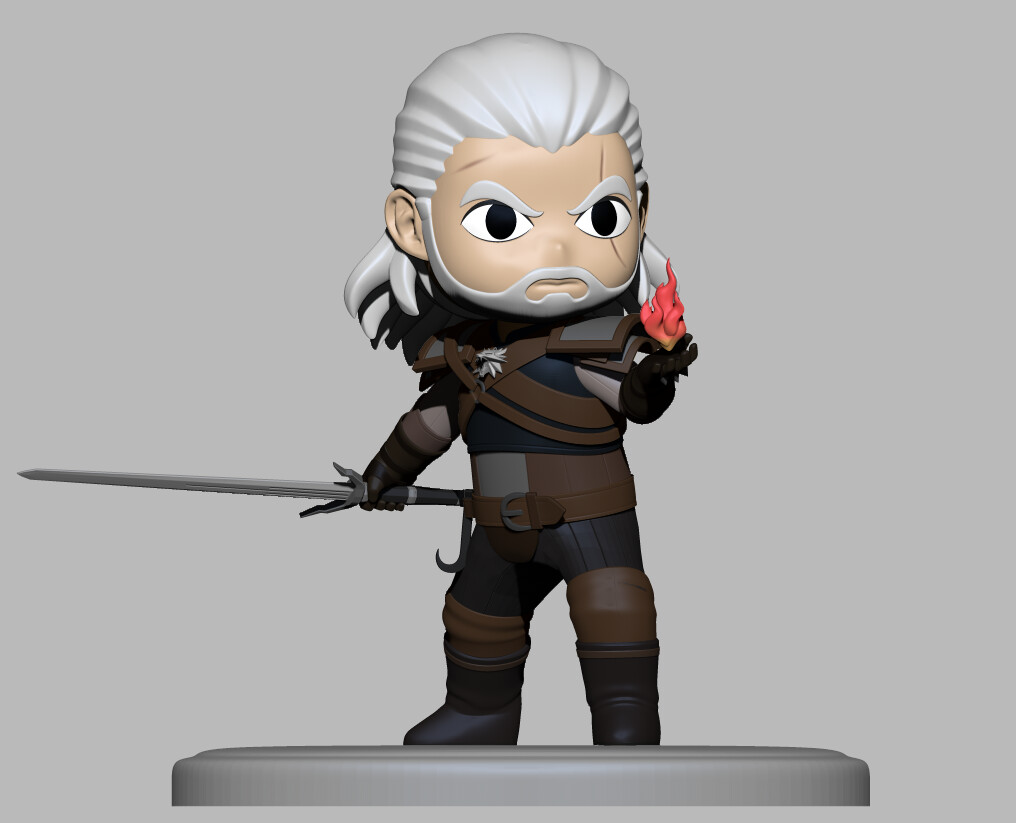 Clement Liu - Geralt from The Witcher 3 Stylized