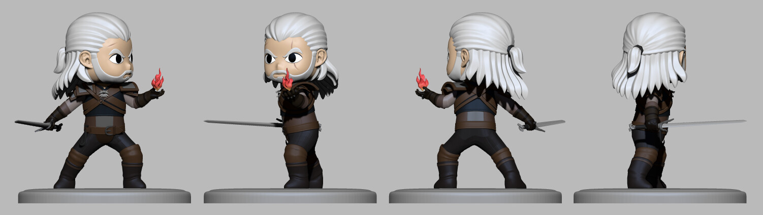 Clement Liu - Geralt from The Witcher 3 Stylized