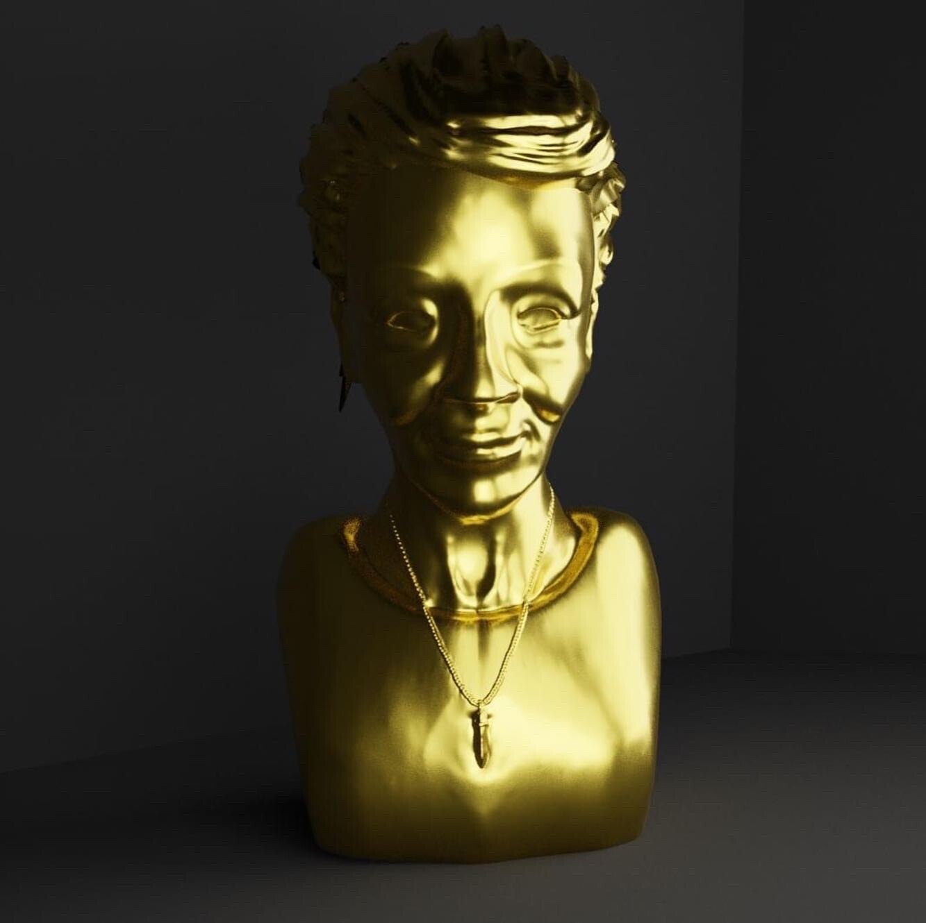 ArtStation - Gold portrait