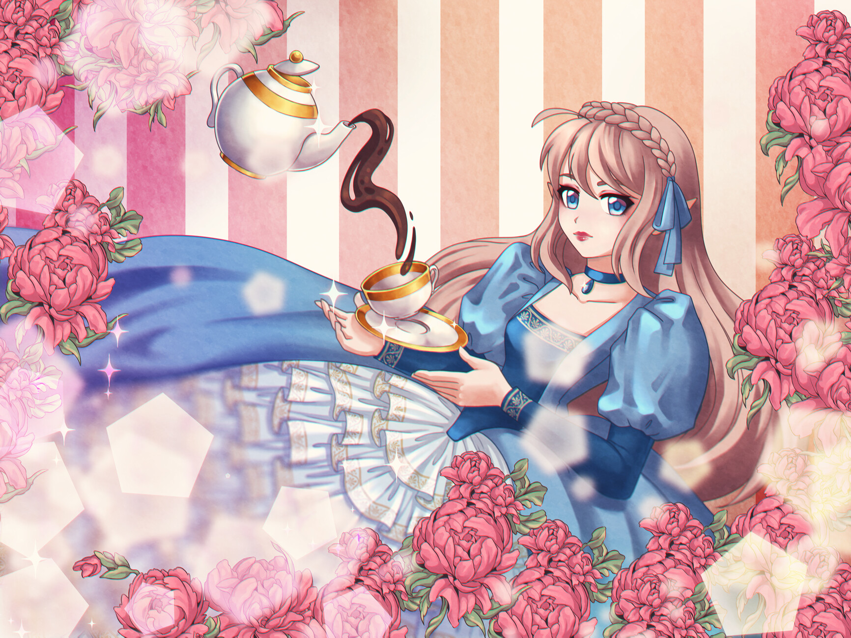 ArtStation - Lady's tea time